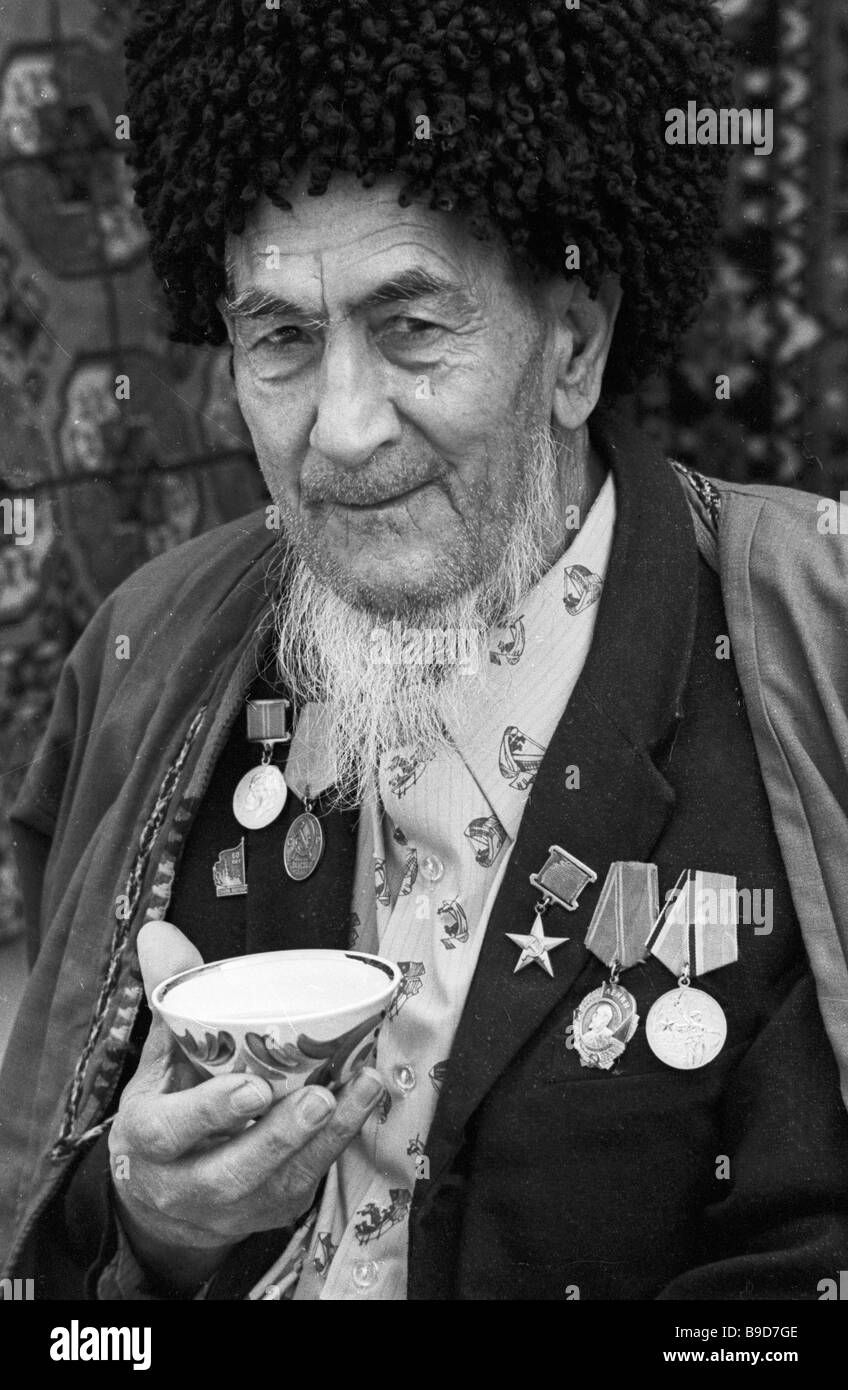 A well known shepherd and hero of the Socialist labour Shanar Charyev ...