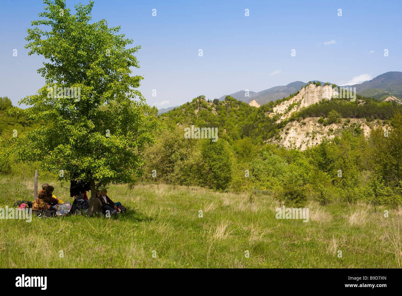 Sand pyramids Melnik Bulgaria Stock Photo - Alamy