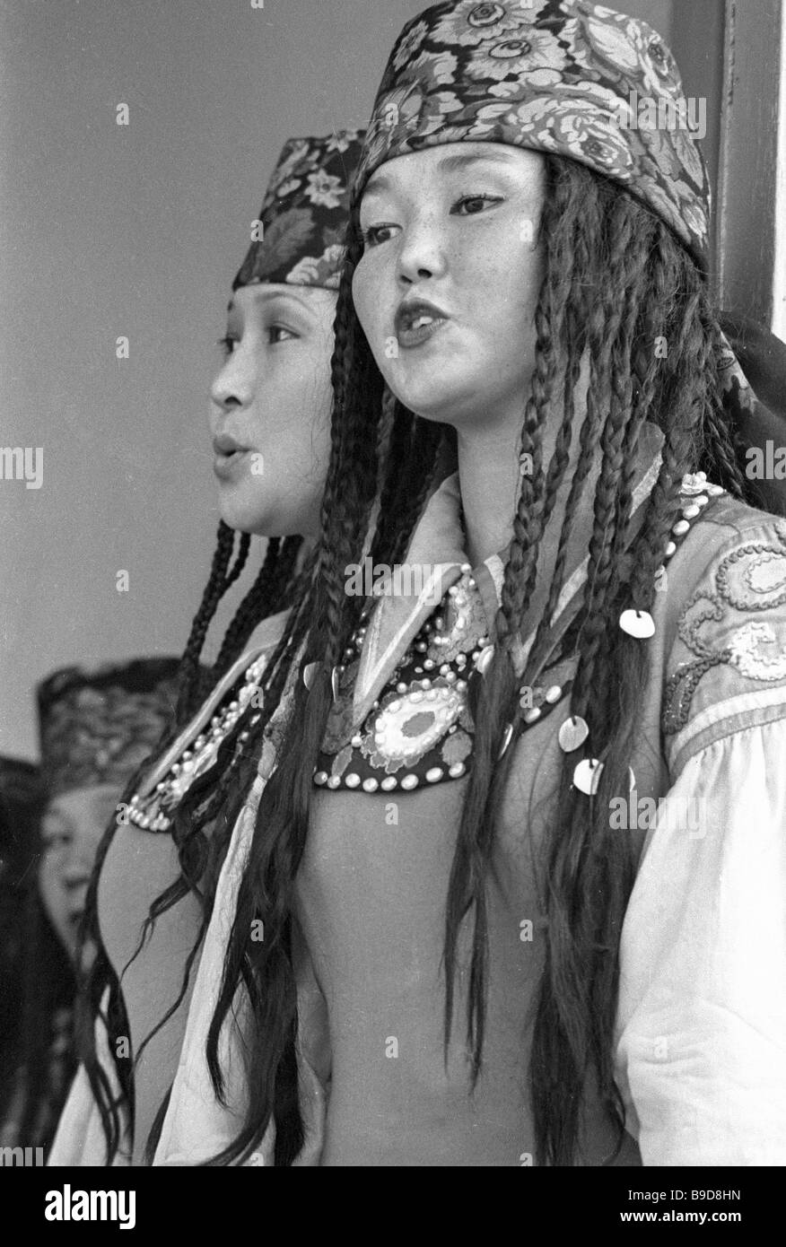 Members of the Zharki folk music and dance company Stock Photo - Alamy