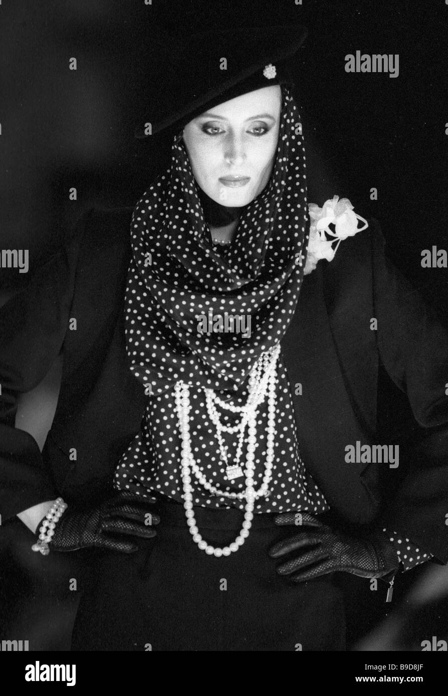 One of the 1985 1986 fashion collection models fashion show in the ...