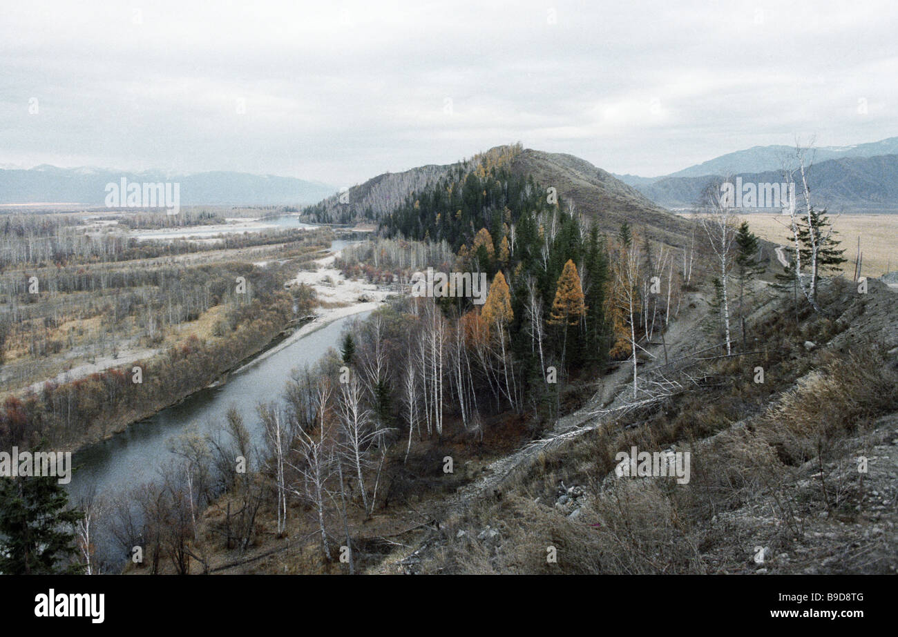 The upper reaches of the Katun River Stock Photo - Alamy