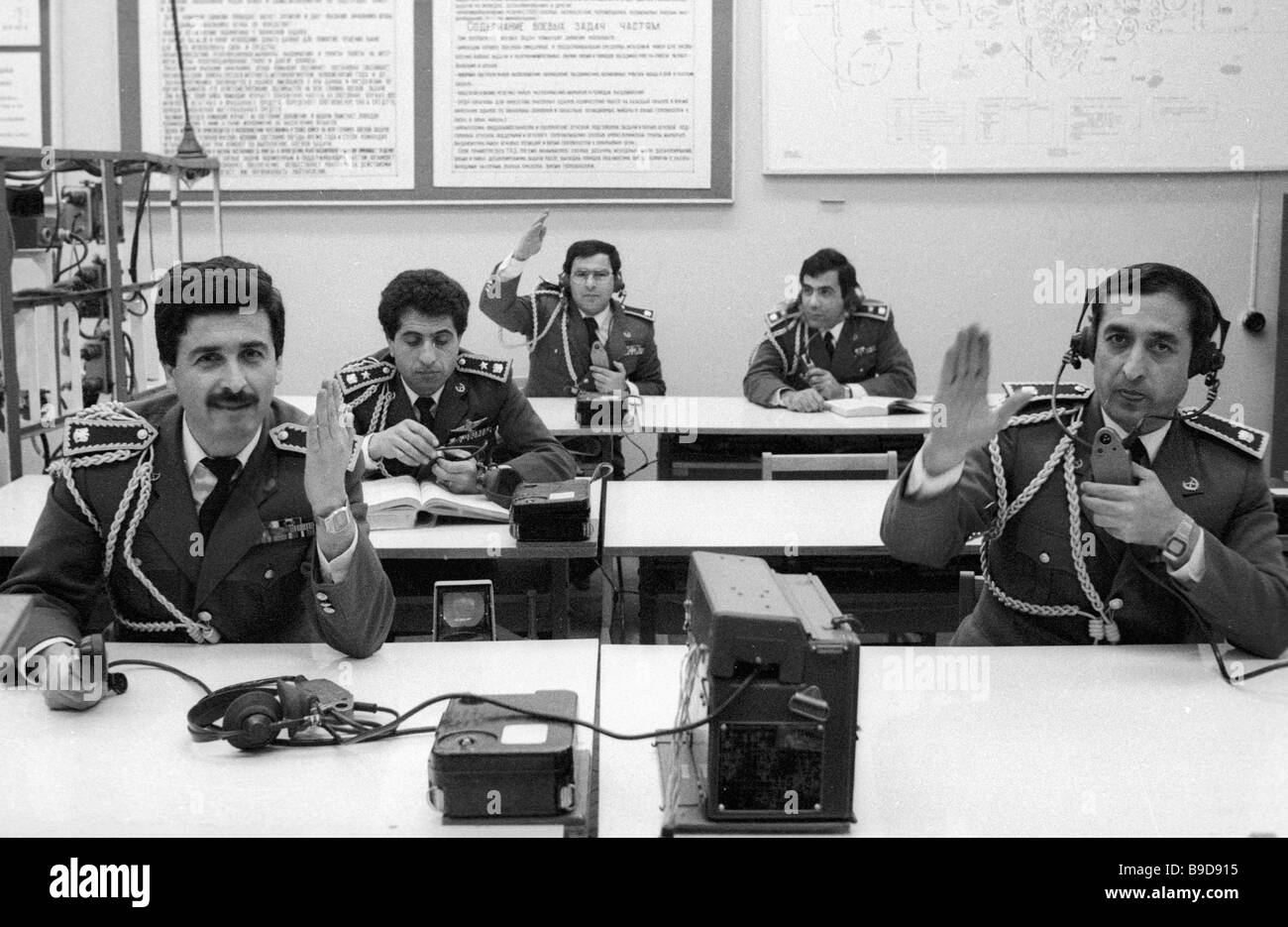 Syrian officers cadets of the Frunze Military Academy Stock Photo - Alamy