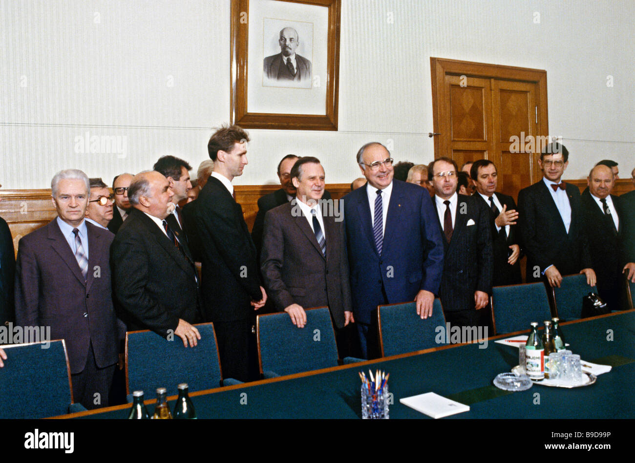 Helmut Kohl West German Federal Chancellor pays an official visit to ...