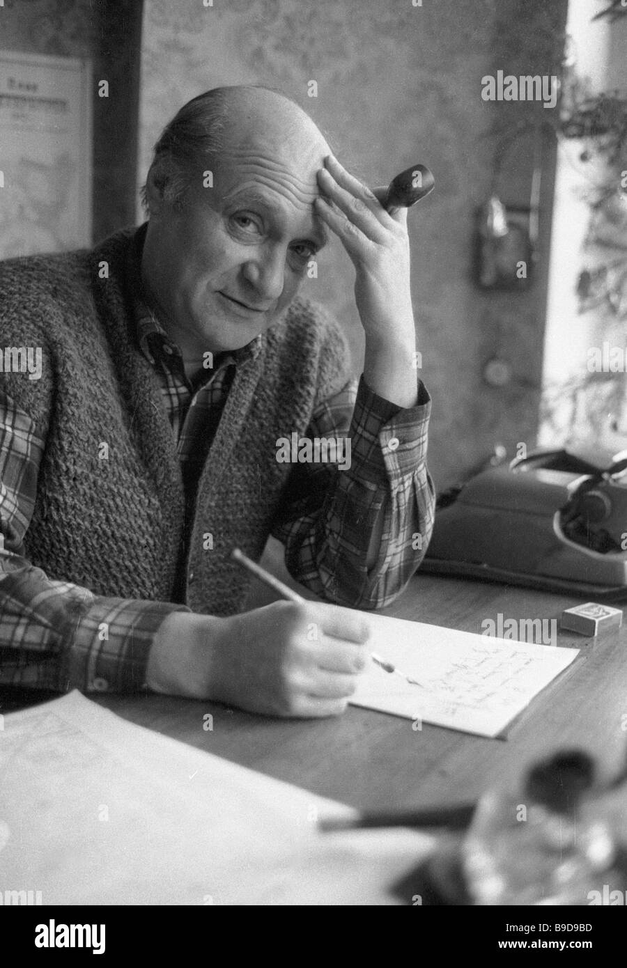 Soviet writer Yuri Davydov Stock Photo - Alamy