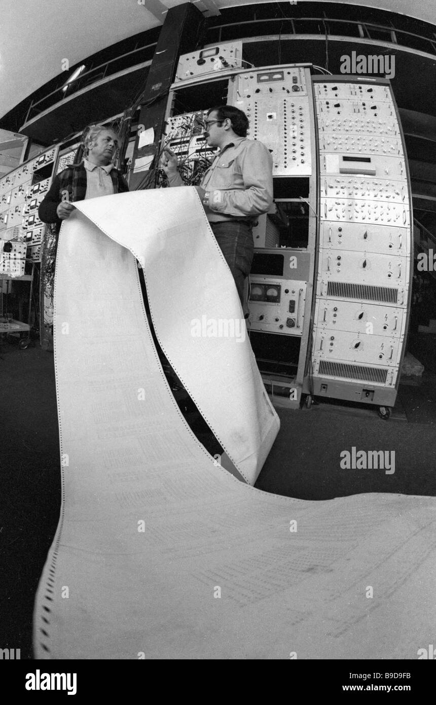 Computer center of Aragats high altitude cosmic ray station Stock Photo ...