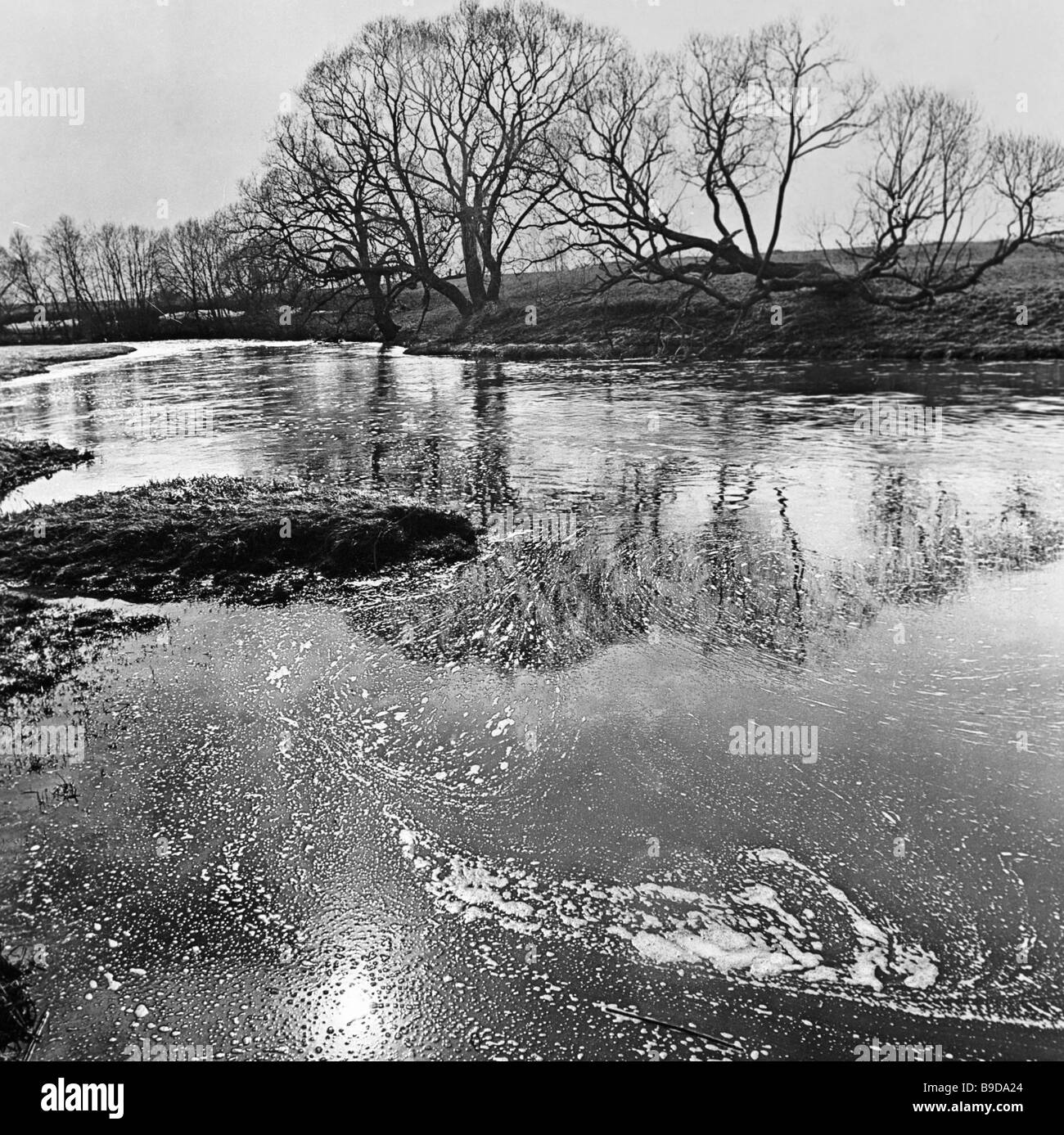 A river early in spring Stock Photo - Alamy