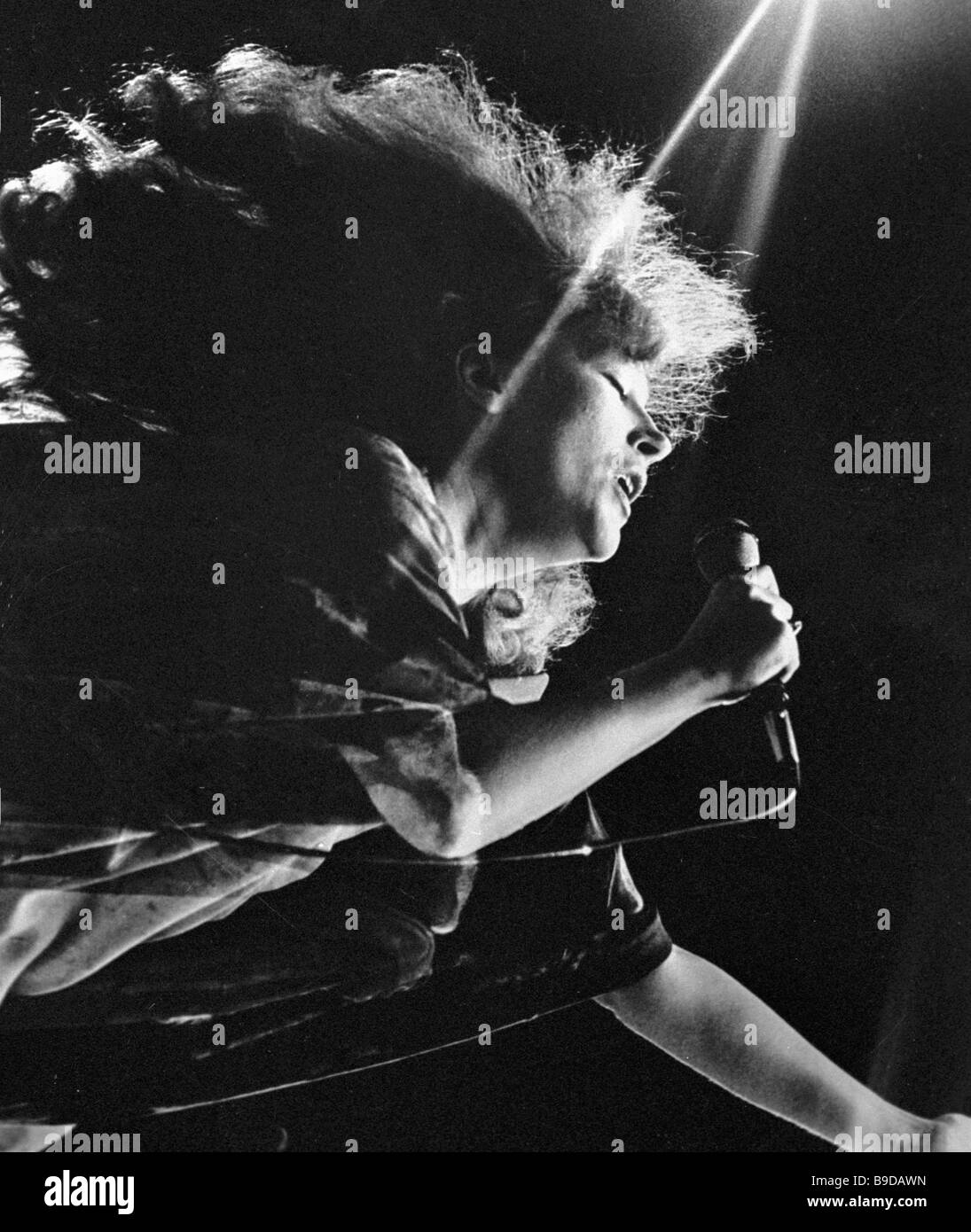 Singer Alla Pugacheva Distinguished Artist Of the U S S R Stock Photo ...