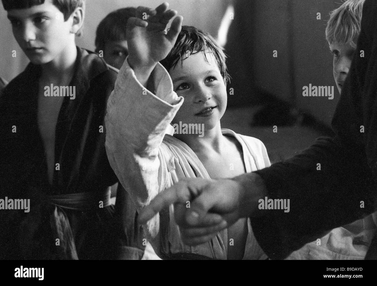 These boys study at Sambo 70 wrestling school Stock Photo - Alamy