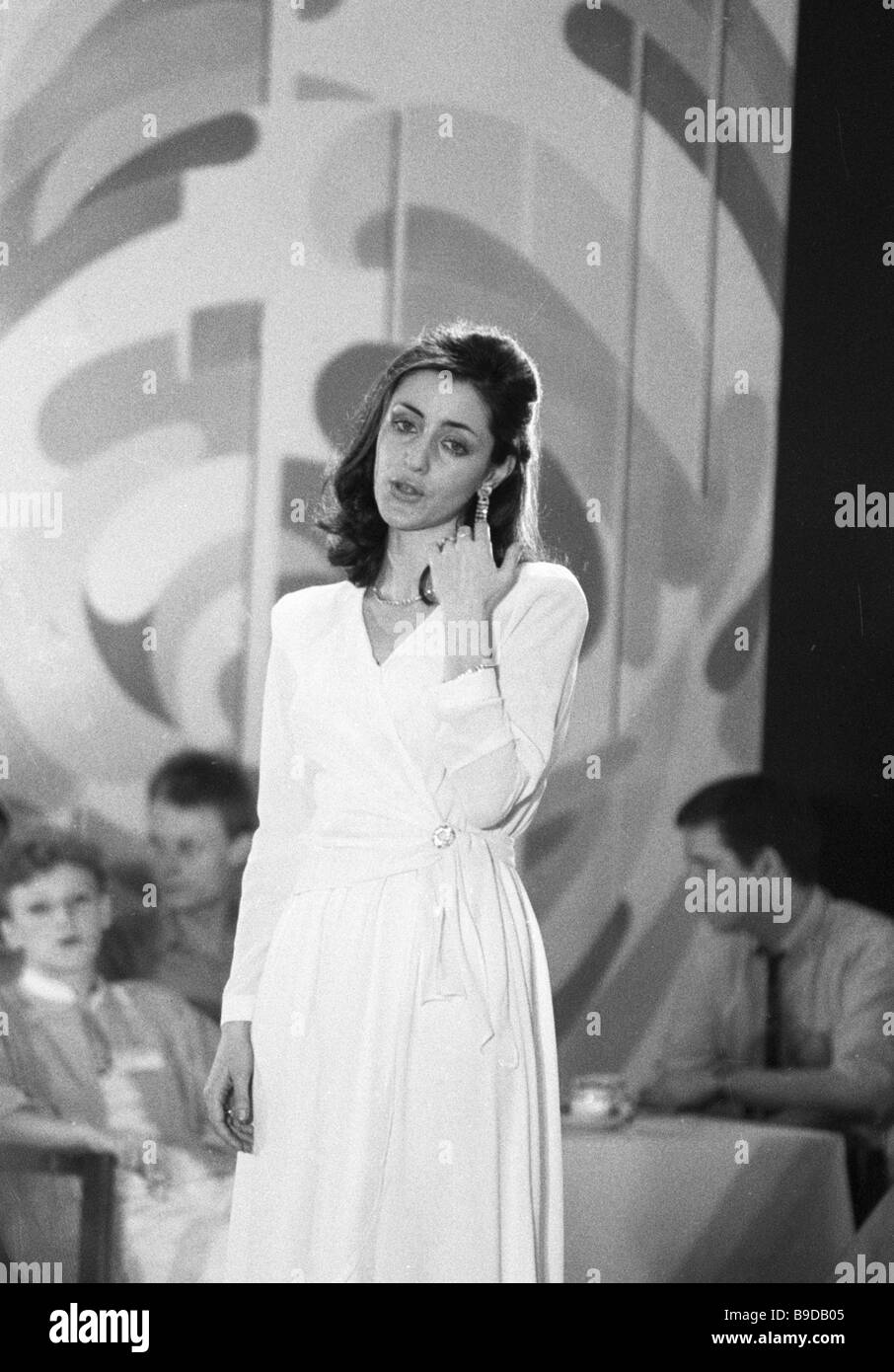 A pop singer Tamara Gverdtsiteli Stock Photo - Alamy