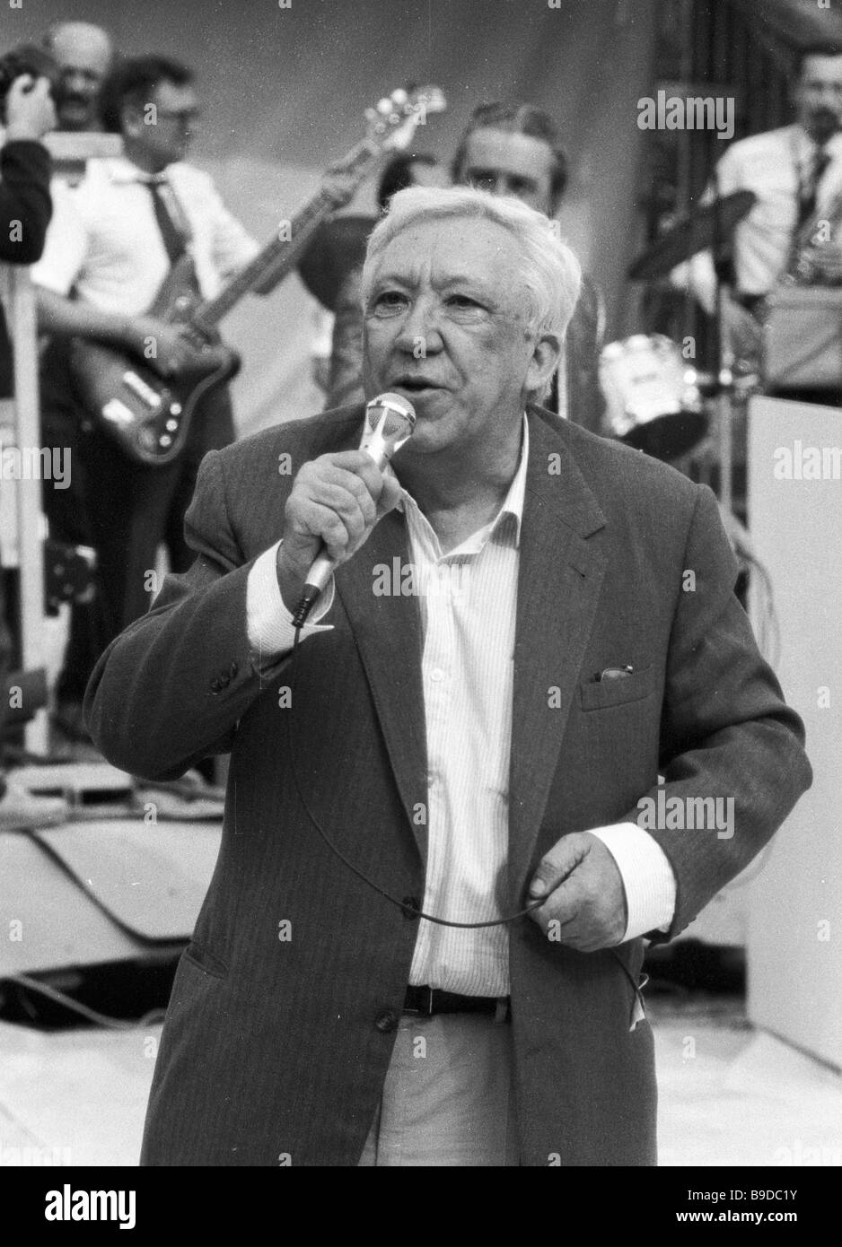 People s artist of the USSR Yuri Nikulin in the concert celebrating the ...