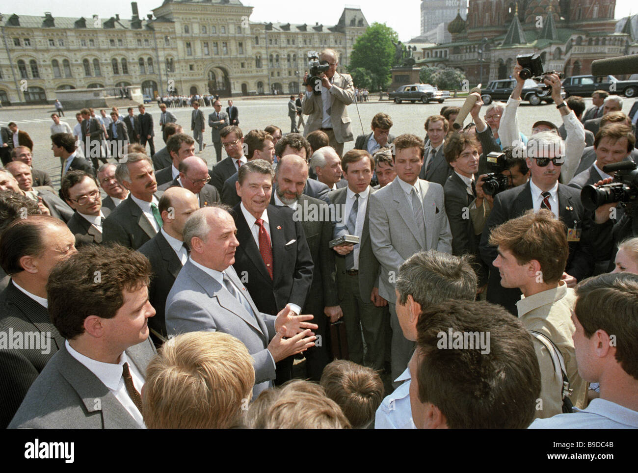 President Reagan Red Square High Resolution Stock Photography and ...
