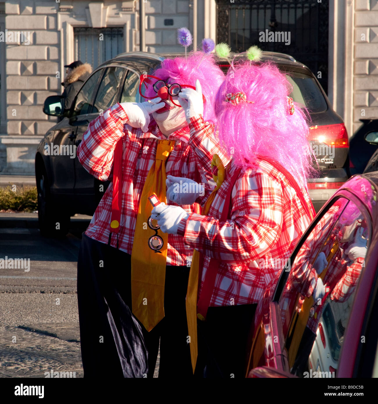 two drunk clowns Stock Photo - Alamy