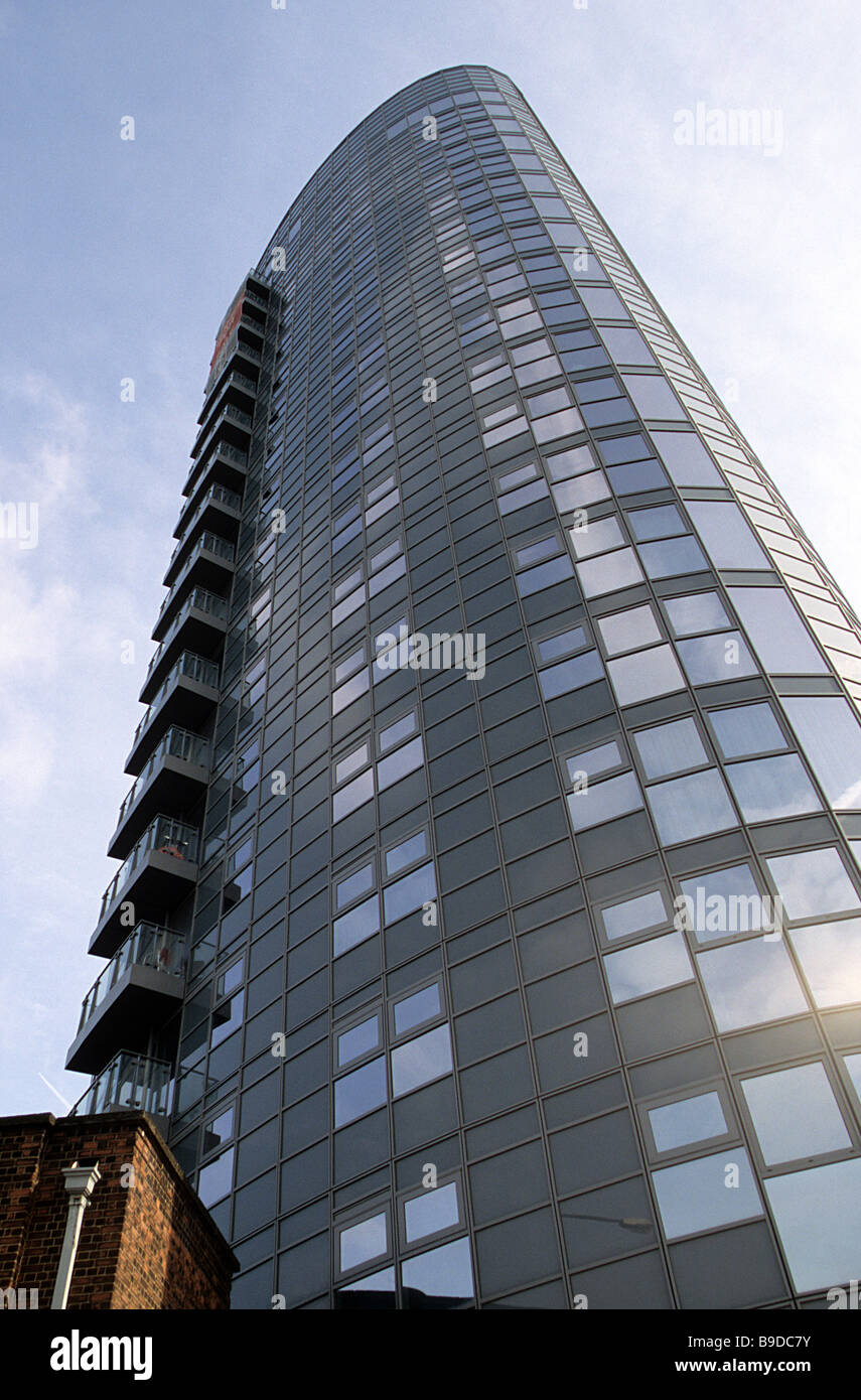 Stratford, East London. View looking up The Stratford Eye Stock Photo ...