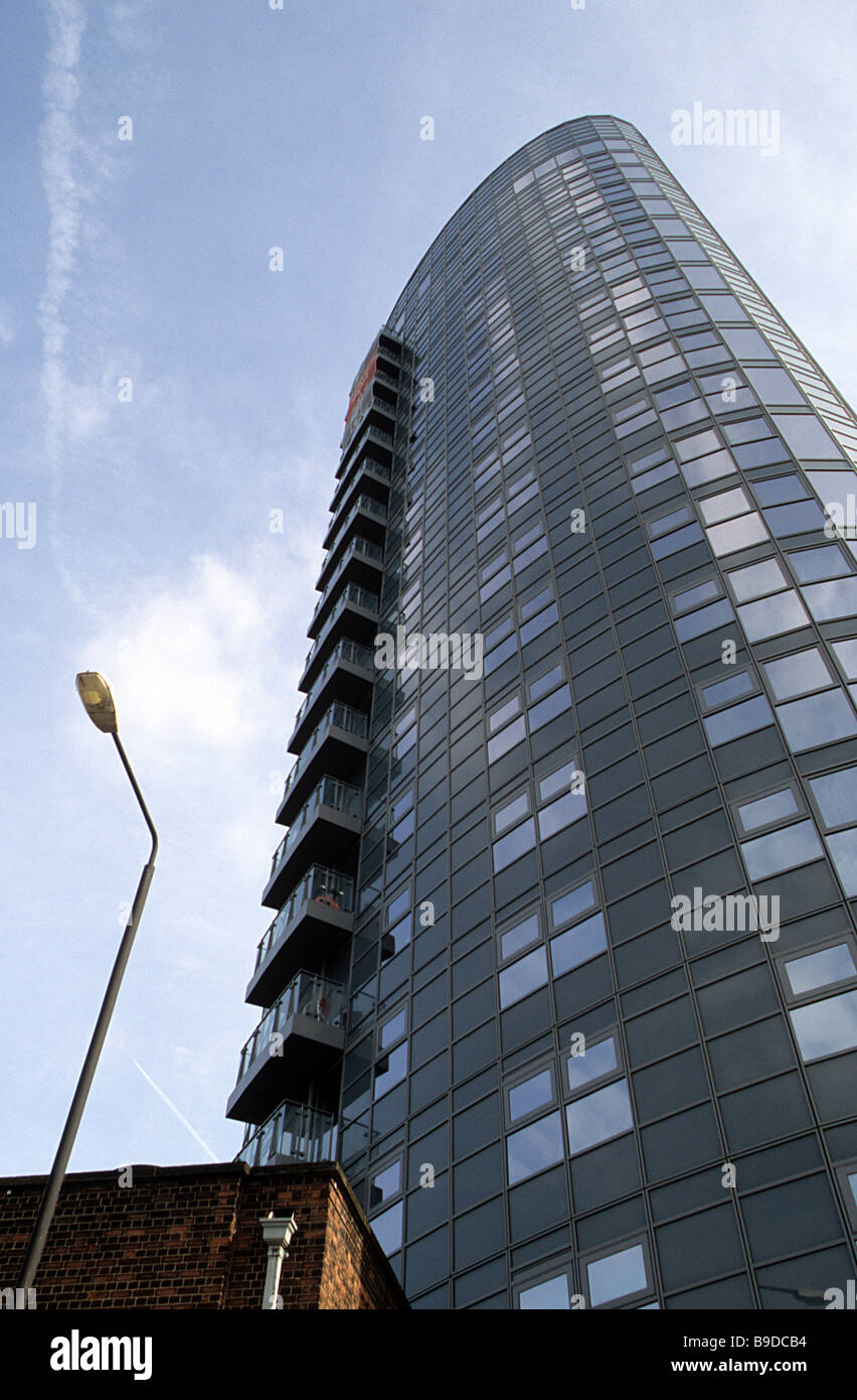 Stratford, East London. View looking up The Stratford Eye Stock Photo ...