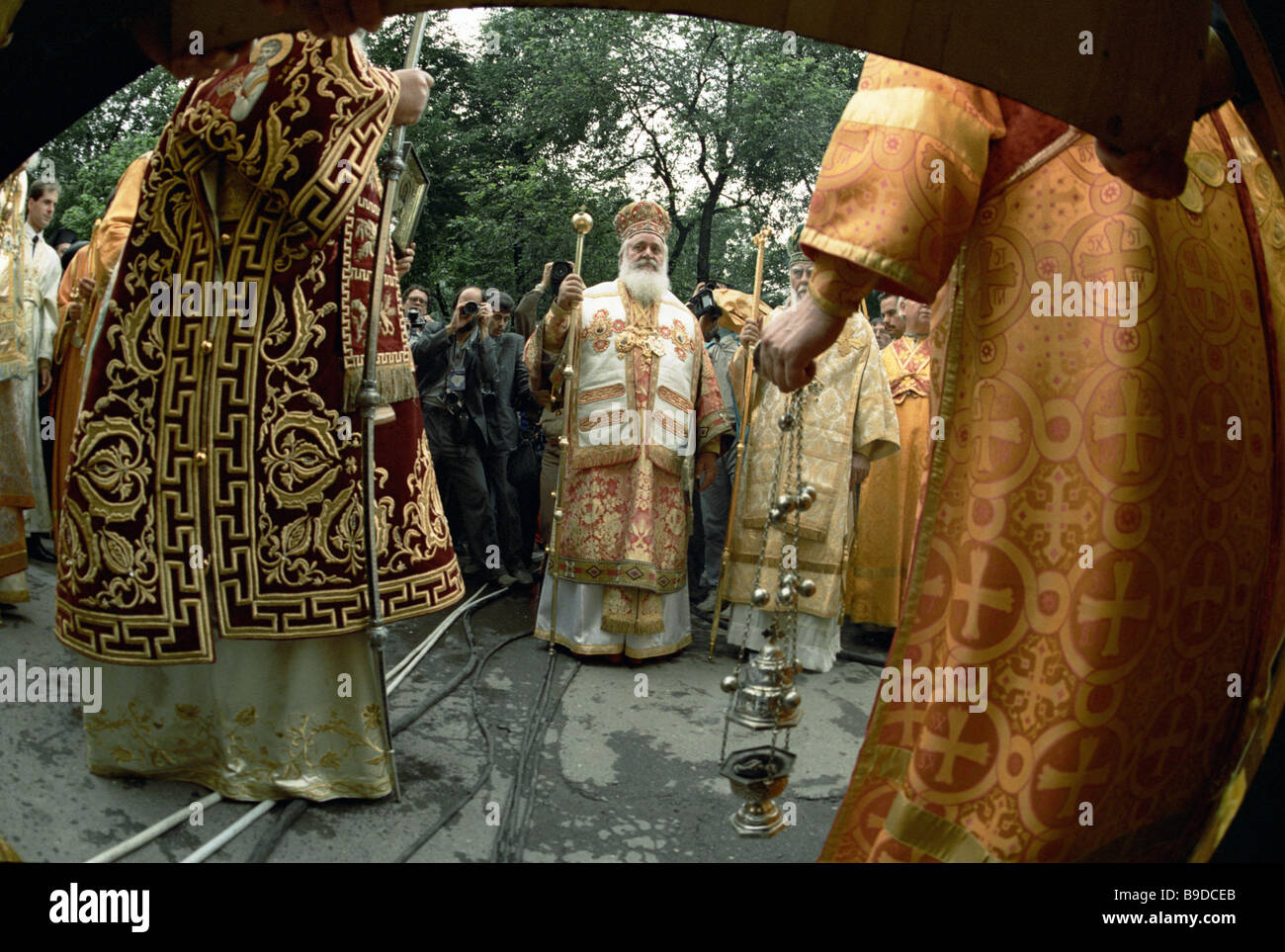 Religious procession during 1000th anniversary of the Baptism of Rus in ...