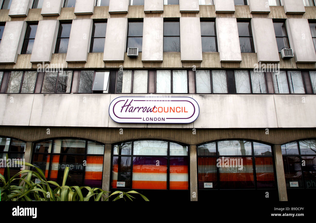 Harrow Civic Centre, Middlesex Stock Photo - Alamy