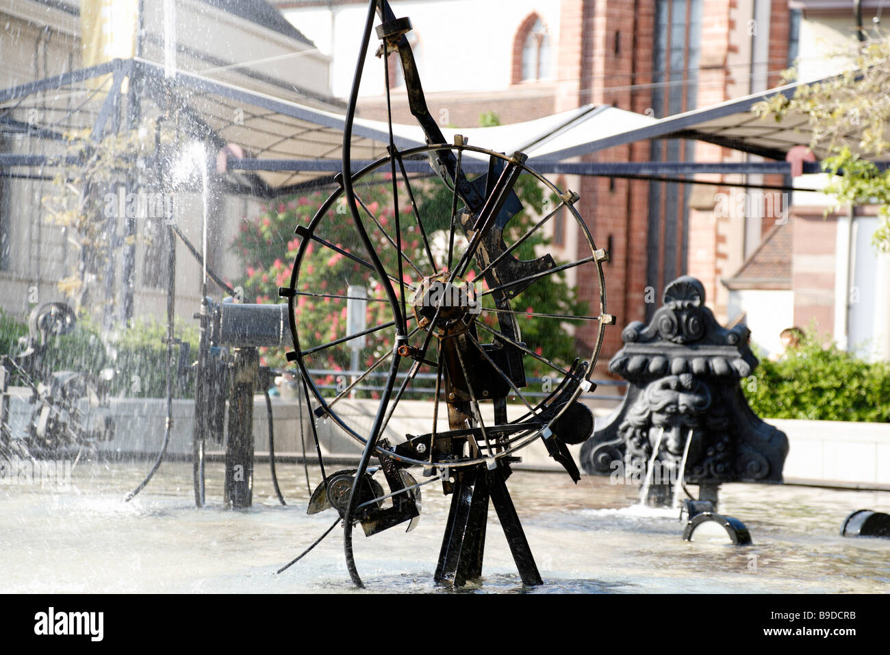 Jean Tinguely fountain carnival fountain Theaterplatz Basel Canton ...