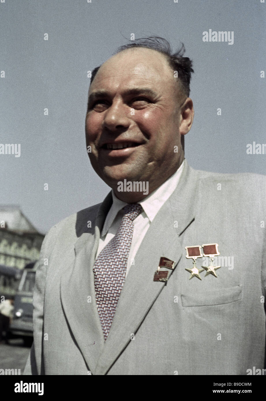 Deputy of the USSR Supreme Soviet twice the Hero of the Socialist Labor ...