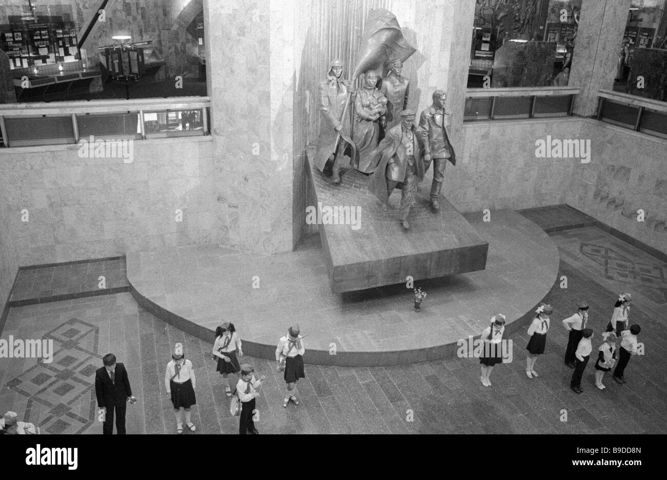 Sculptured composition in Lenin museum Stock Photo - Alamy