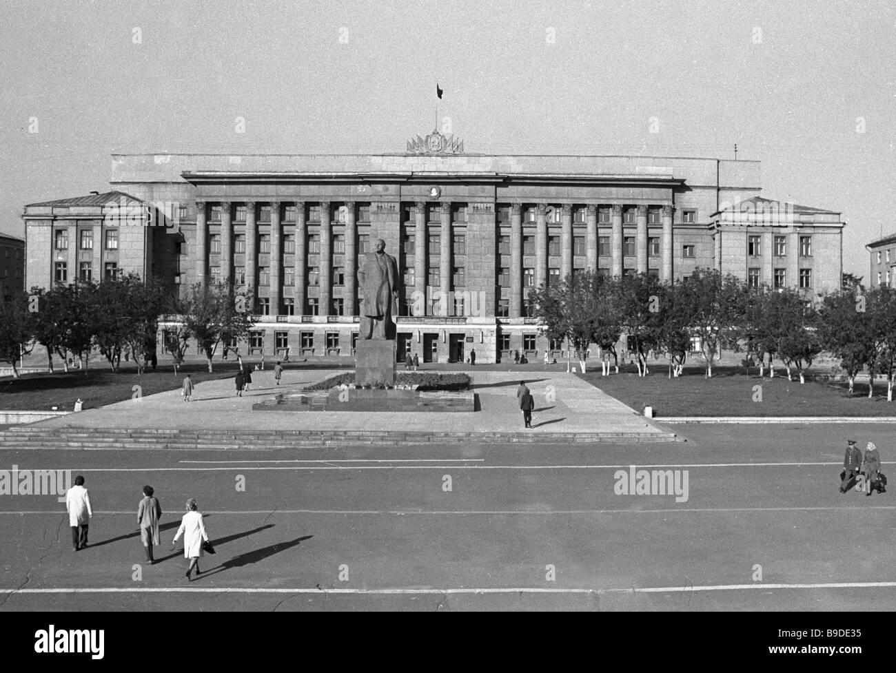 House of Soviets in Constitution Square Stock Photo - Alamy