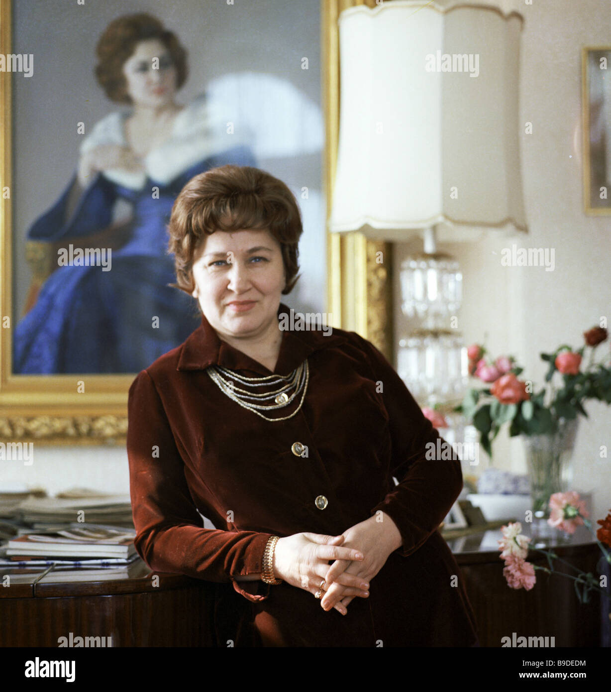 People s artist of the USSR opera singer Irina Arkhipova Stock Photo ...