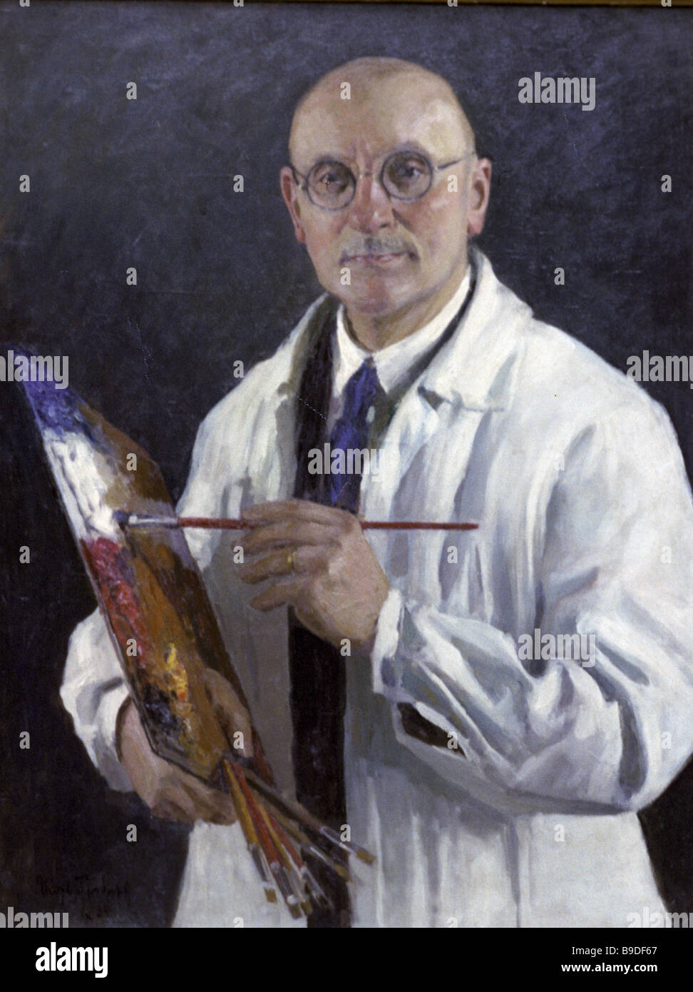 Reproduction of self portrait of artist Igor Grabar from collection of ...