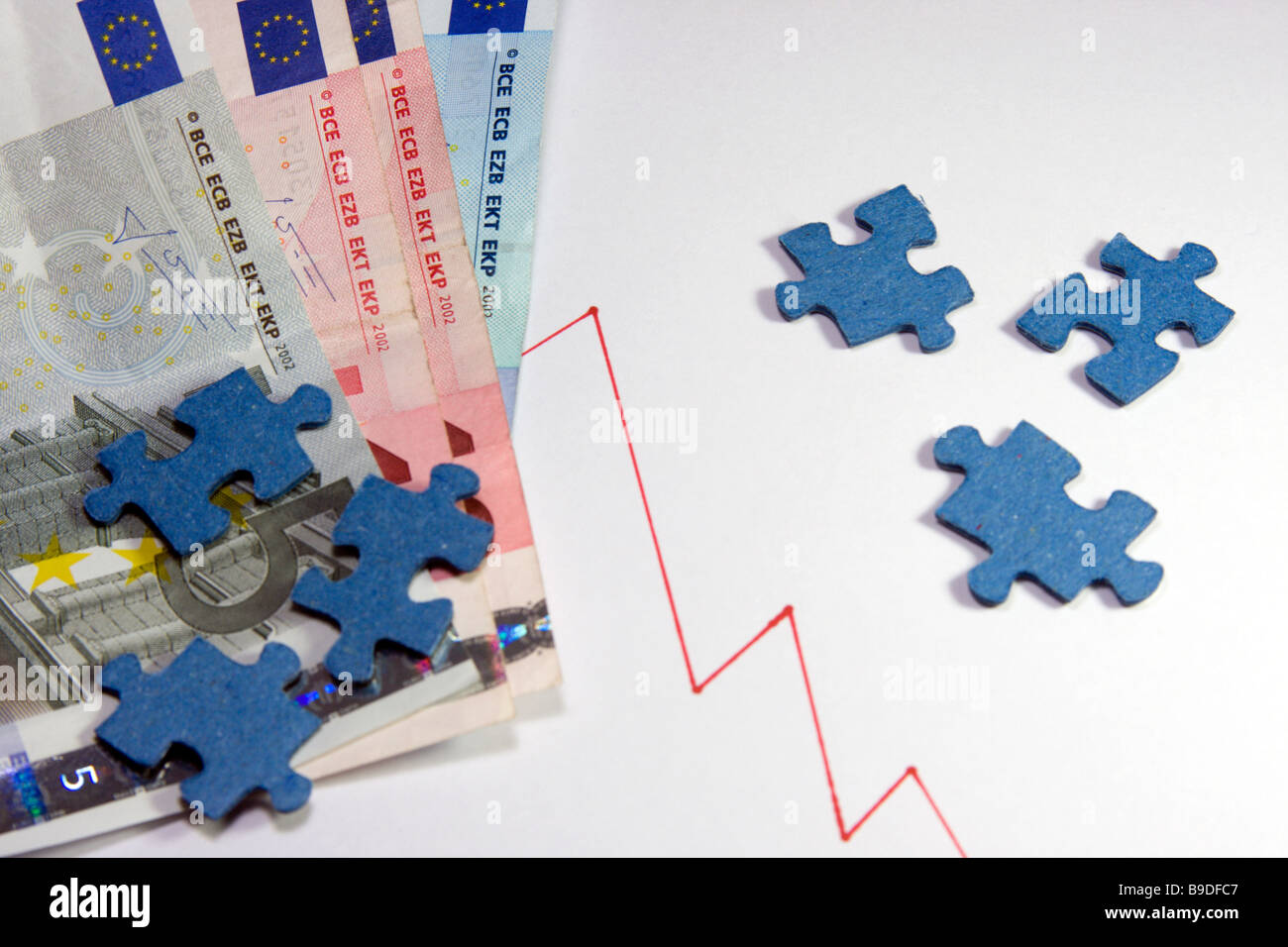 Financial crisis, stock market bessa, crash, index, euro, puzzle Stock ...