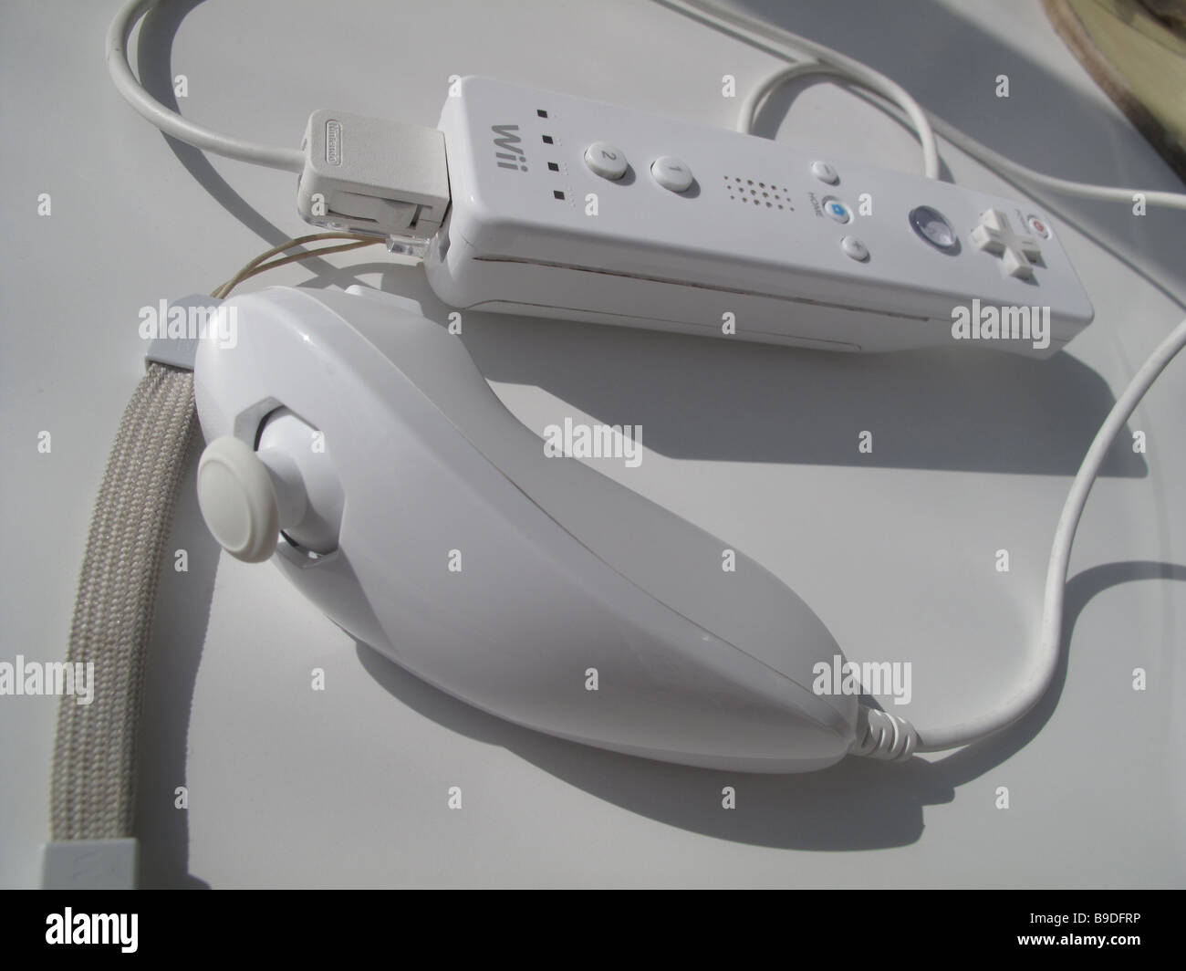 Wii remote and nunchuck Stock Photo - Alamy