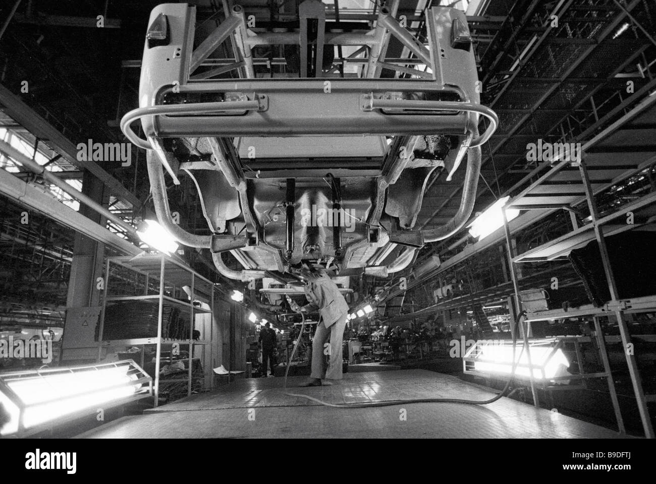 The assembly shop of the automobile works Izhmash Industrial ...