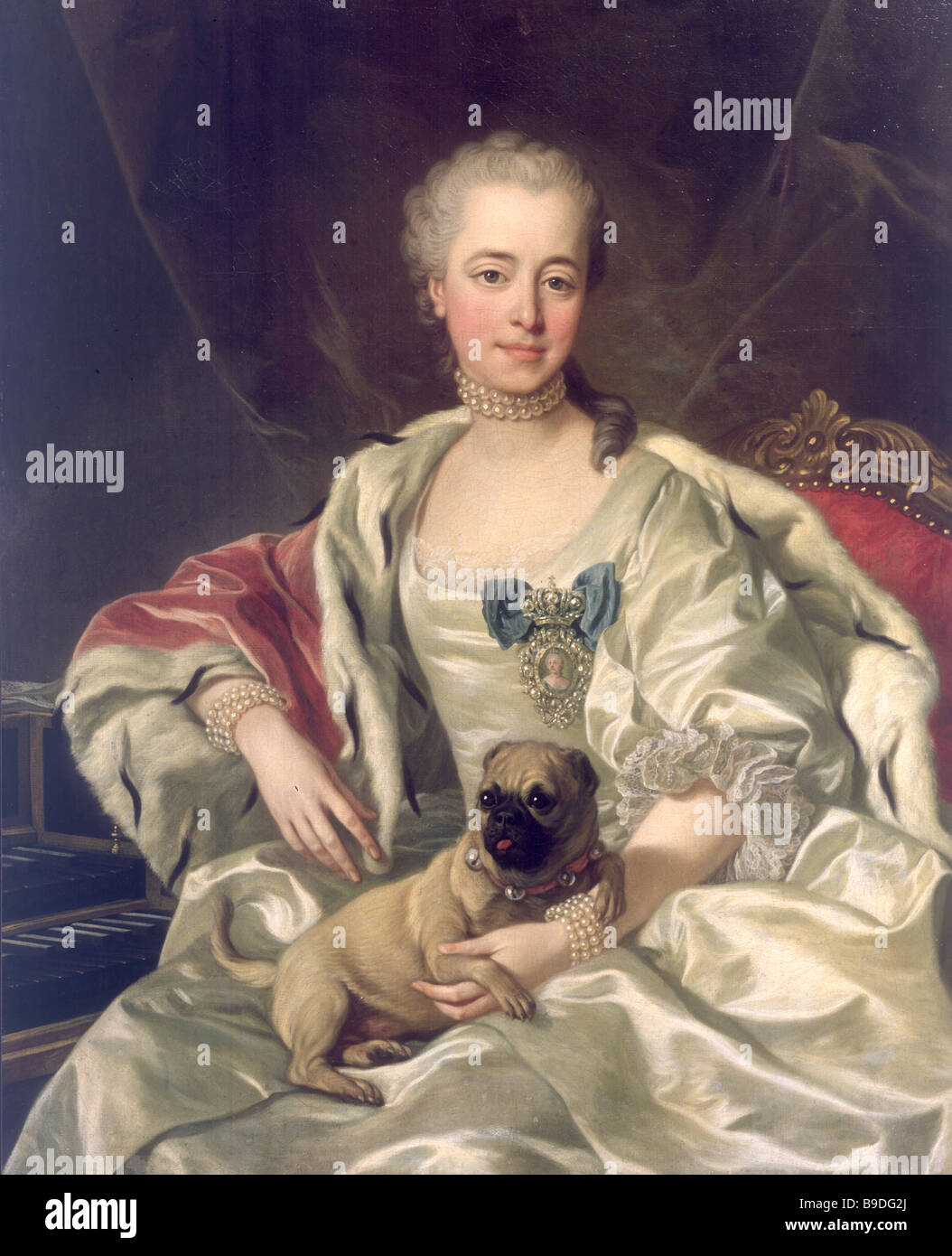 Louis Michel van Loo Portrait of Princess Golitsina 1759 State Pushkin ...