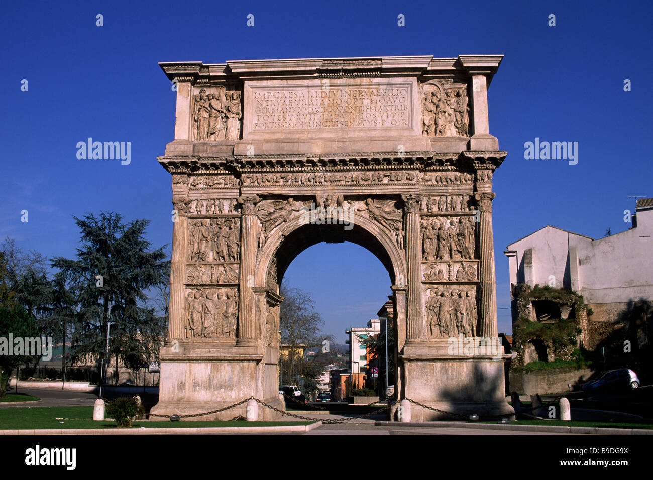 Italy, Campania, Benevento, Trajan's arch Stock Photo - Alamy
