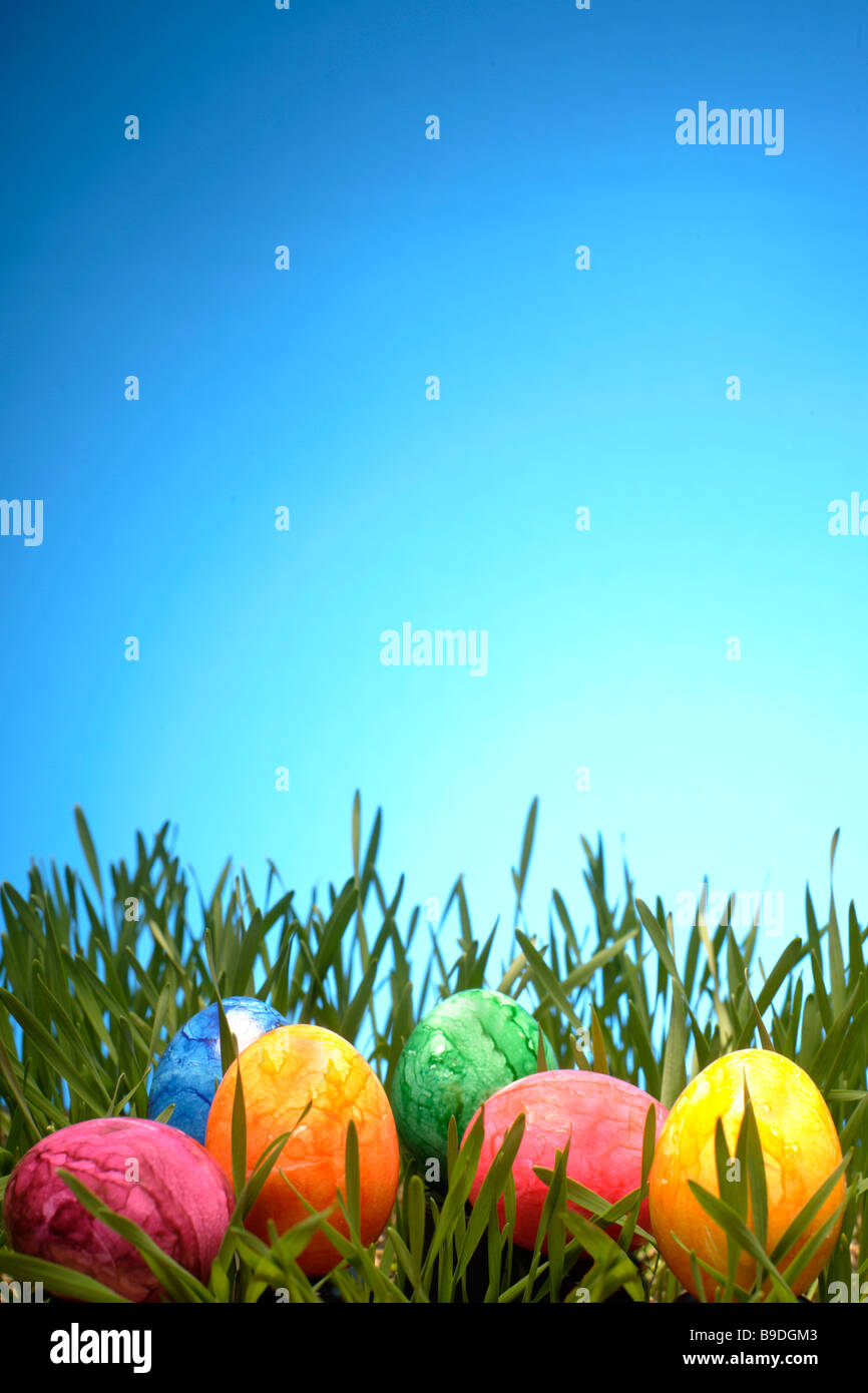 Gefaerbte Eier Easter Easter Egg Stock Photo - Alamy