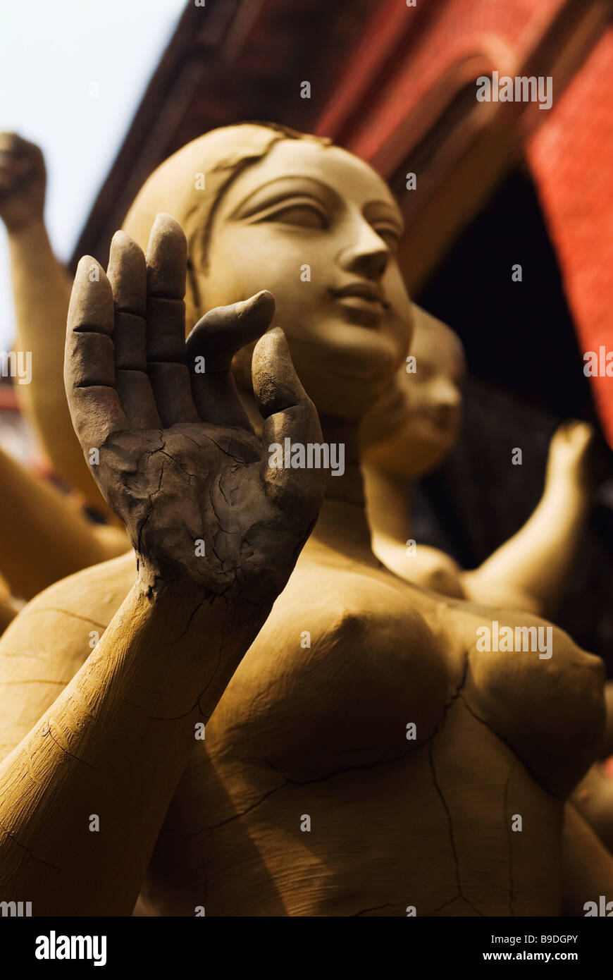 Statue of goddess Durga, Kolkata, West Bengal, India Stock Photo - Alamy