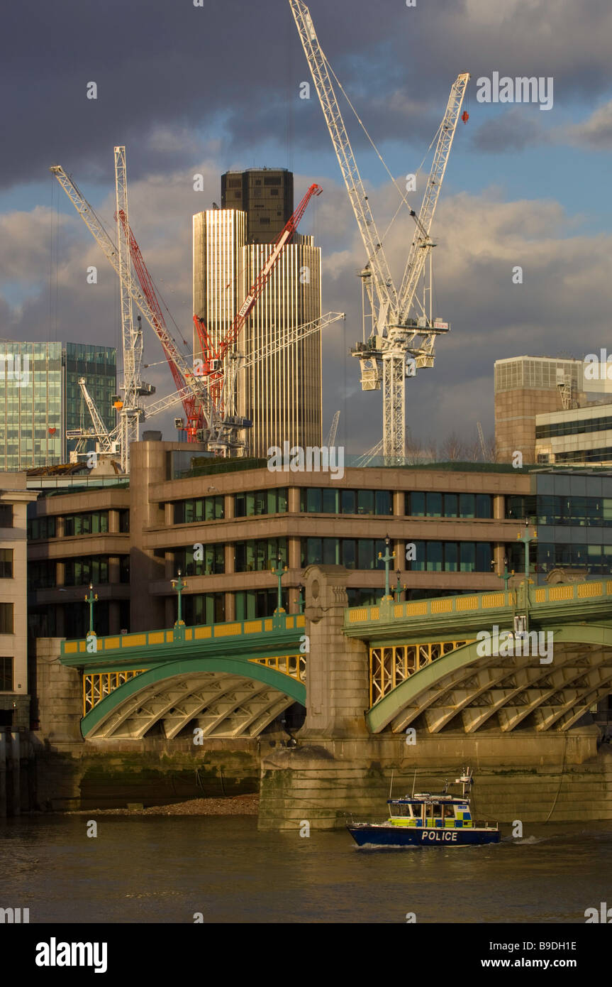 Cranes in the city of London London United Kingdom Stock Photo - Alamy