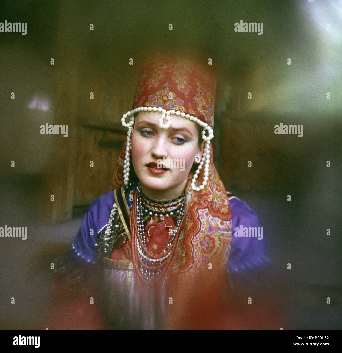 Designer Marina Bart in the costume The Northern Fairy Tale Stock Photo ...