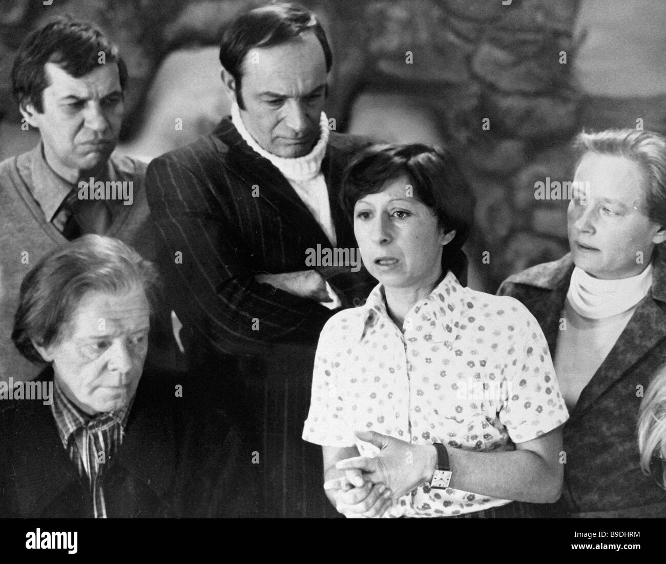 Left to right top row Georgy Burkov as Vitaly Fetisov and Valentin Gaft ...