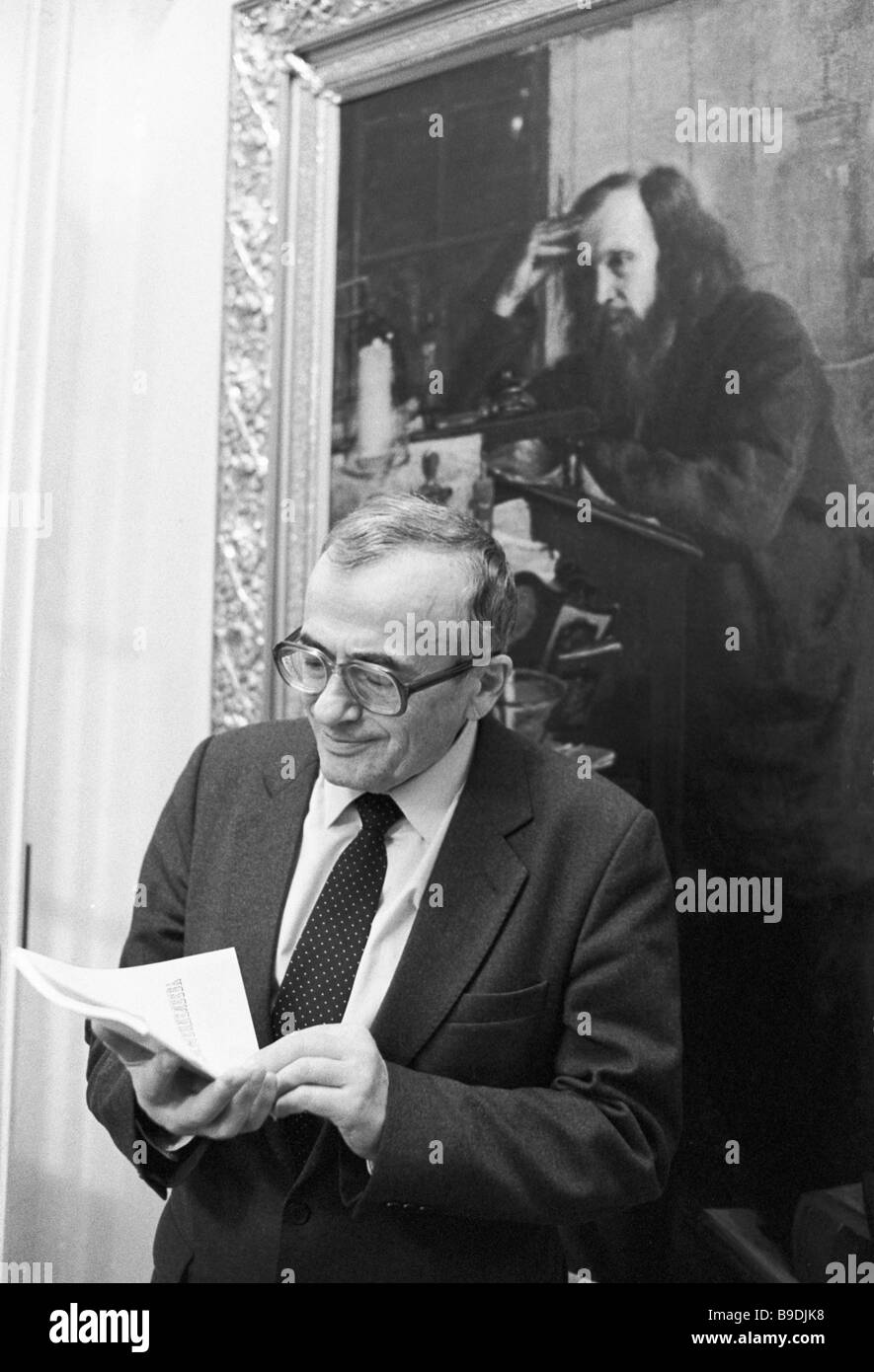 Lenin Prize laureate Soviet academician V Goldansky in D Mendeleyev s ...