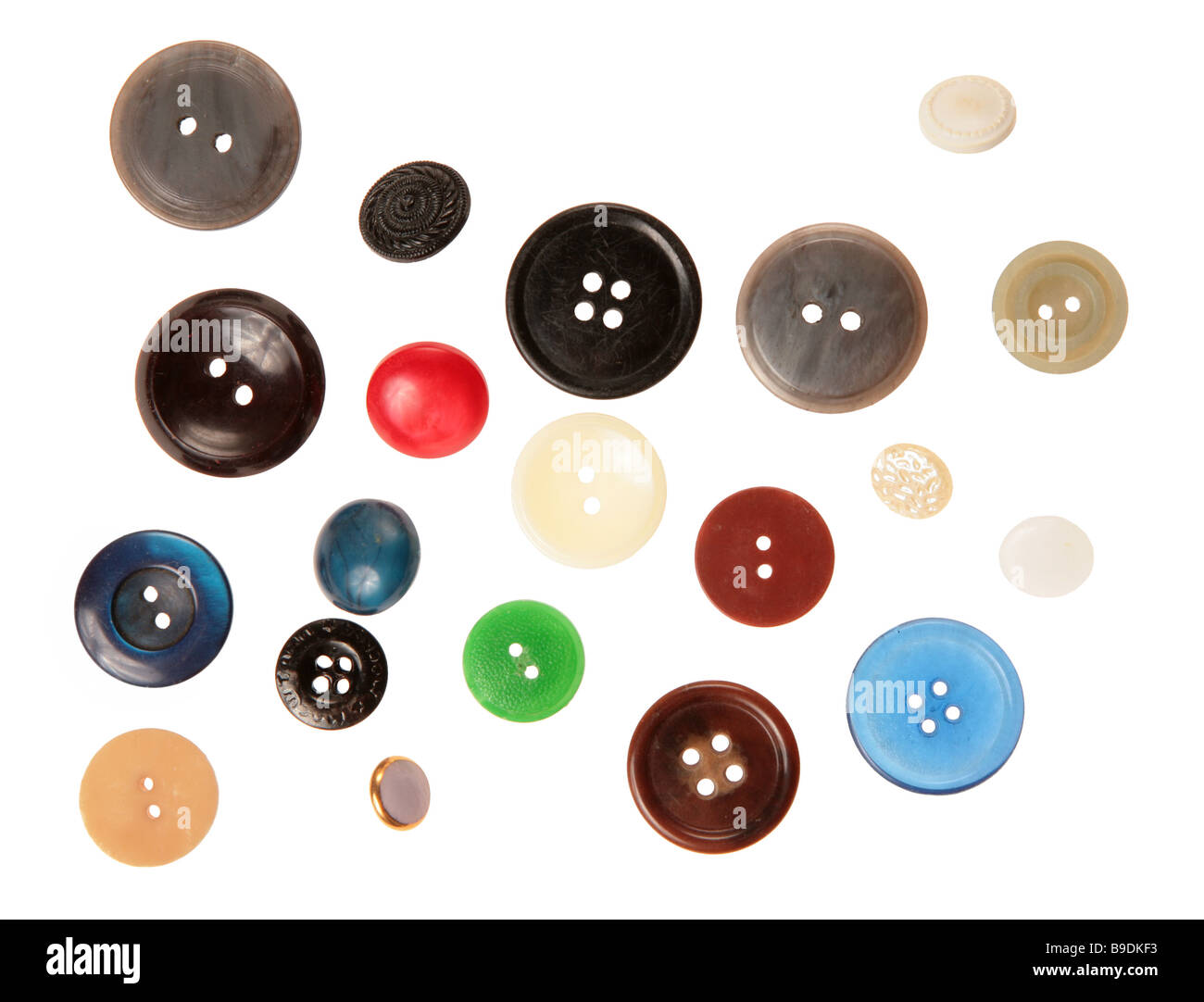 Different shapes of buttons Cut Out Stock Images & Pictures - Alamy
