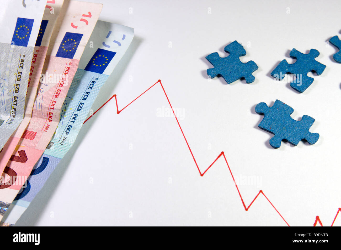 Financial crisis, stock market bessa, crash, index, euro, puzzle Stock ...