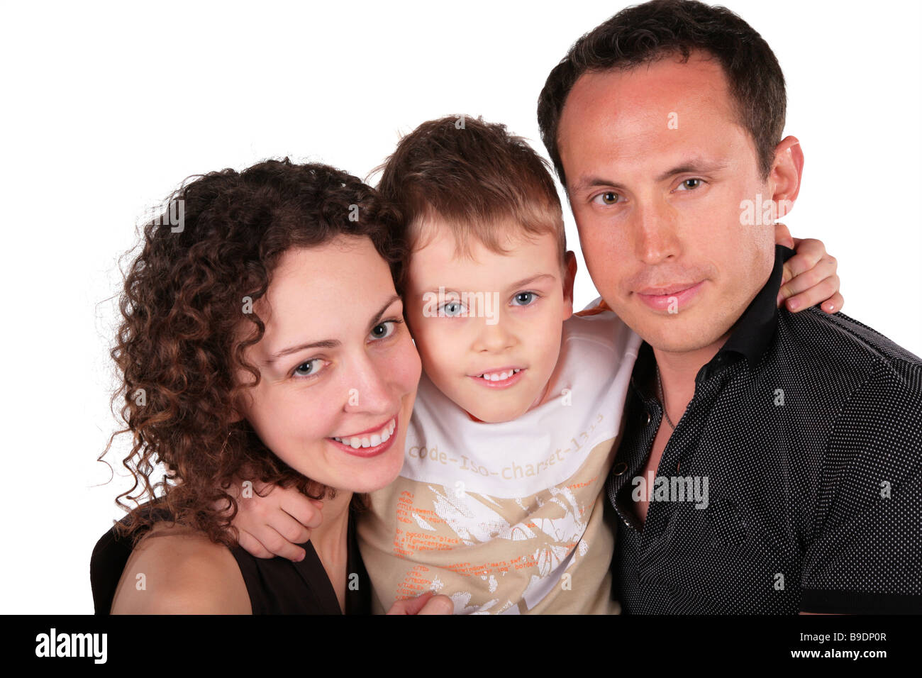 family with son portrait Stock Photo - Alamy