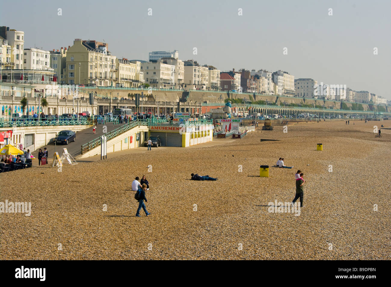 Brighton Seafront seaside Beachfront East Sussex England uk Stock Photo ...