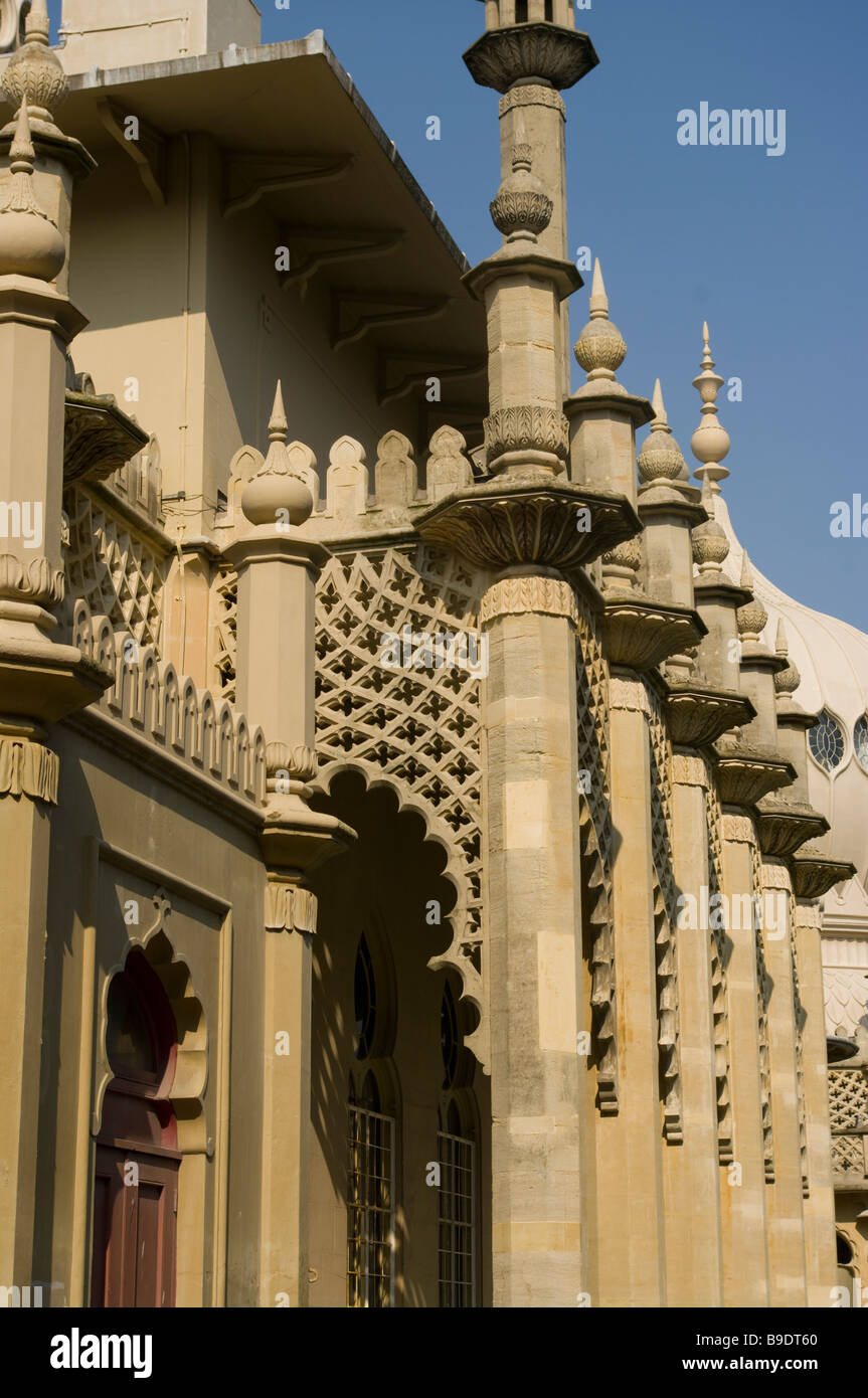 Ornate Stonework Royal Brighton Pavilion East Sussex England Stock ...