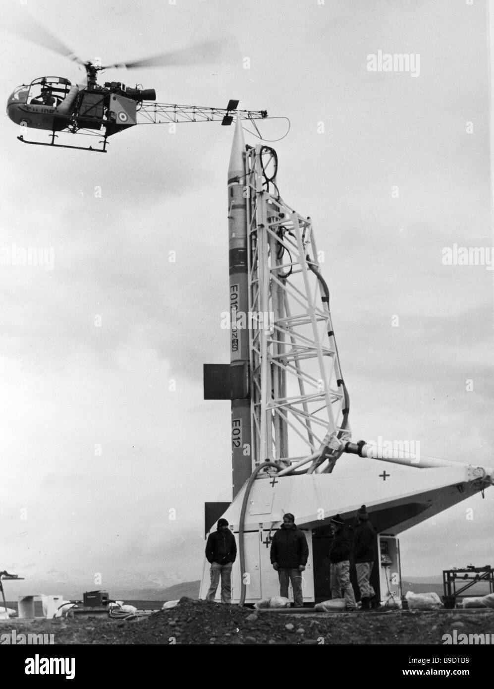 The Eridan a French rocket prepared for launching under the joint ...