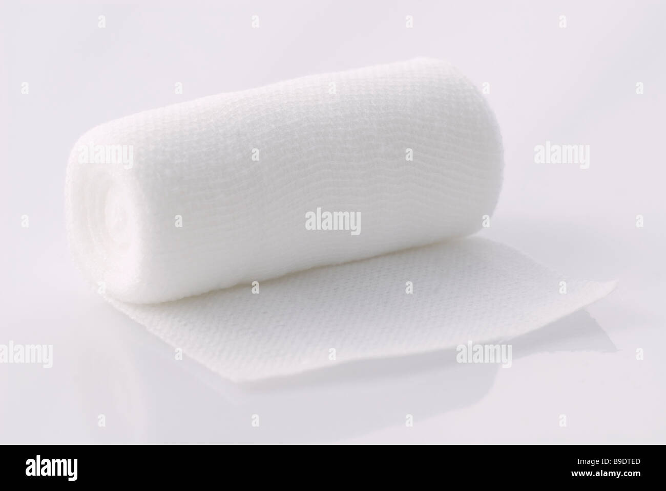 White medical Gauze bandage cutout on a white background Stock Photo ...