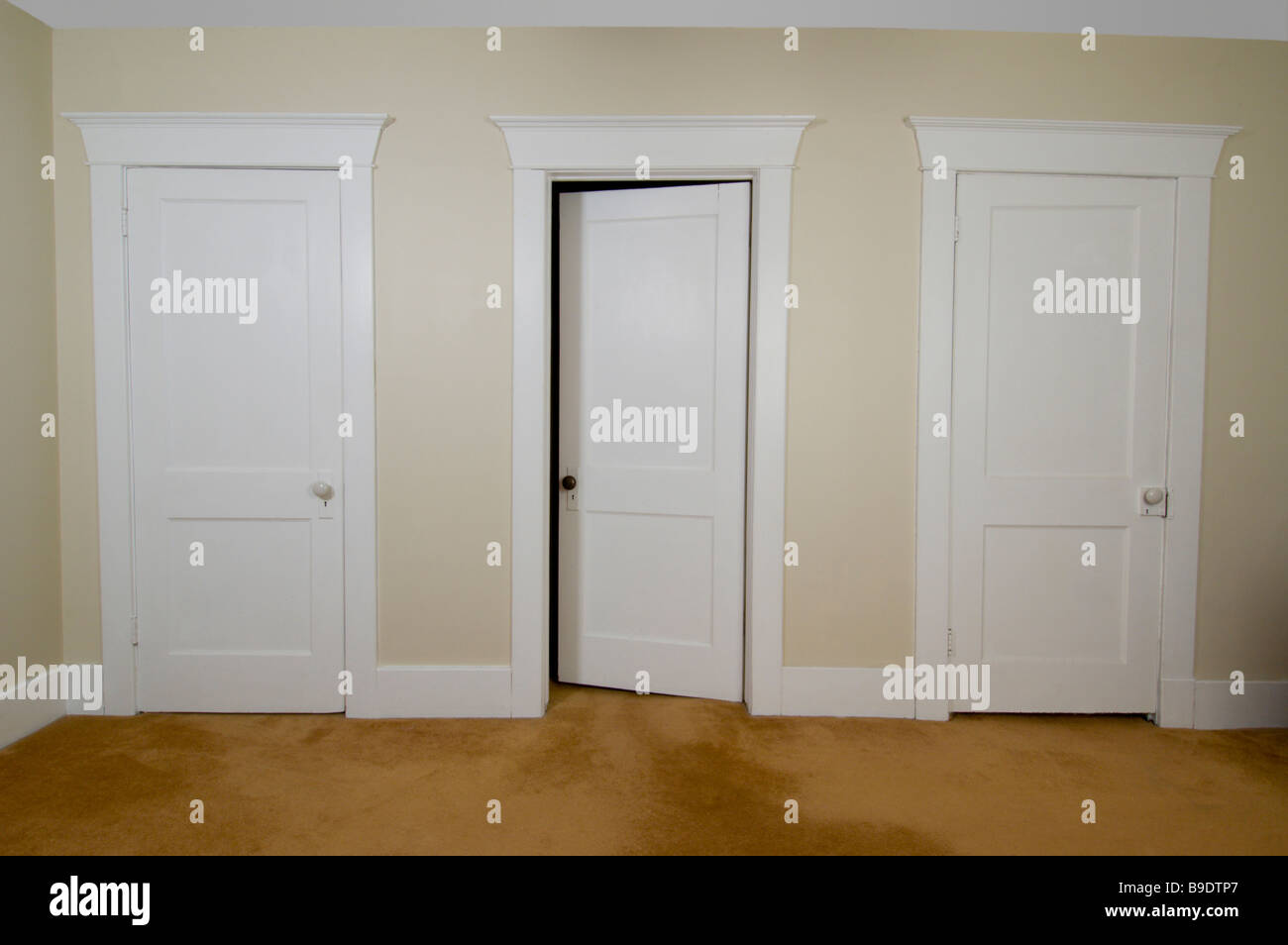 Slightly opened door hi-res stock photography and images - Alamy