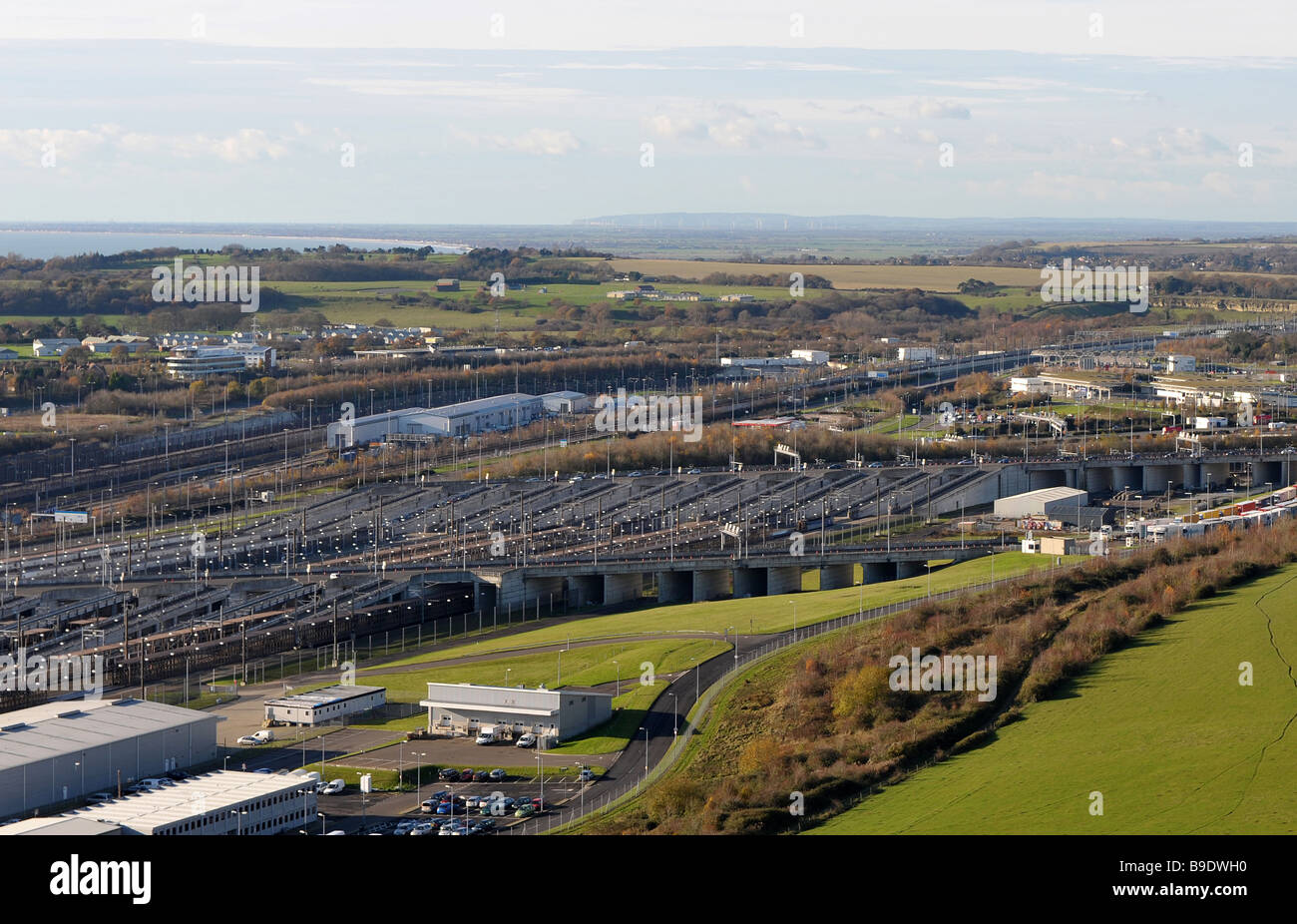 Channel Tunnel terminal, Folkestone, Kent, UK Stock Photo - Alamy