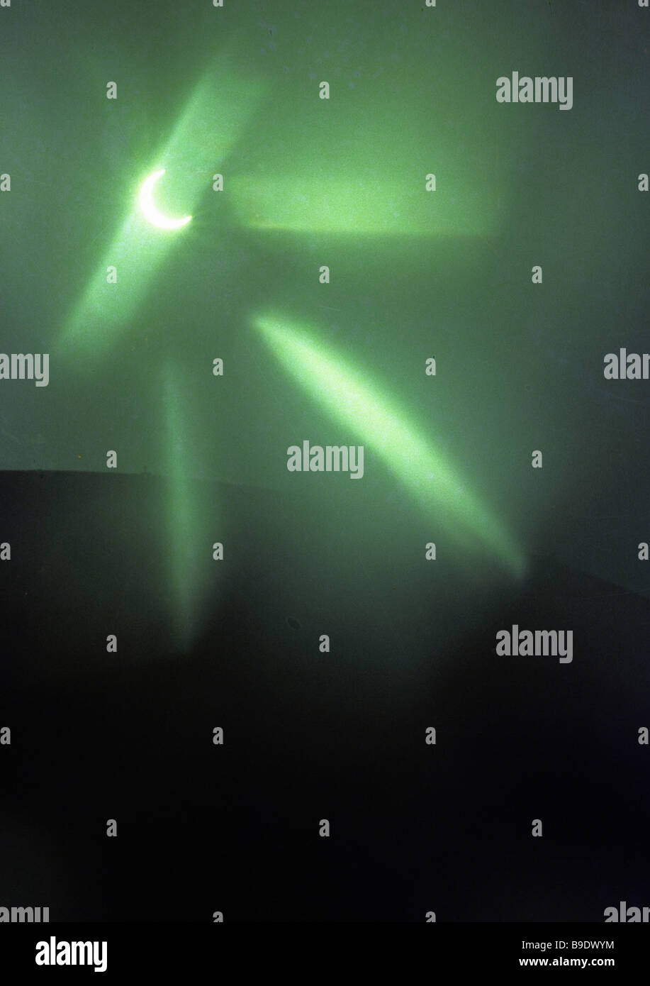 Sun rays photographed with a color filter Stock Photo - Alamy