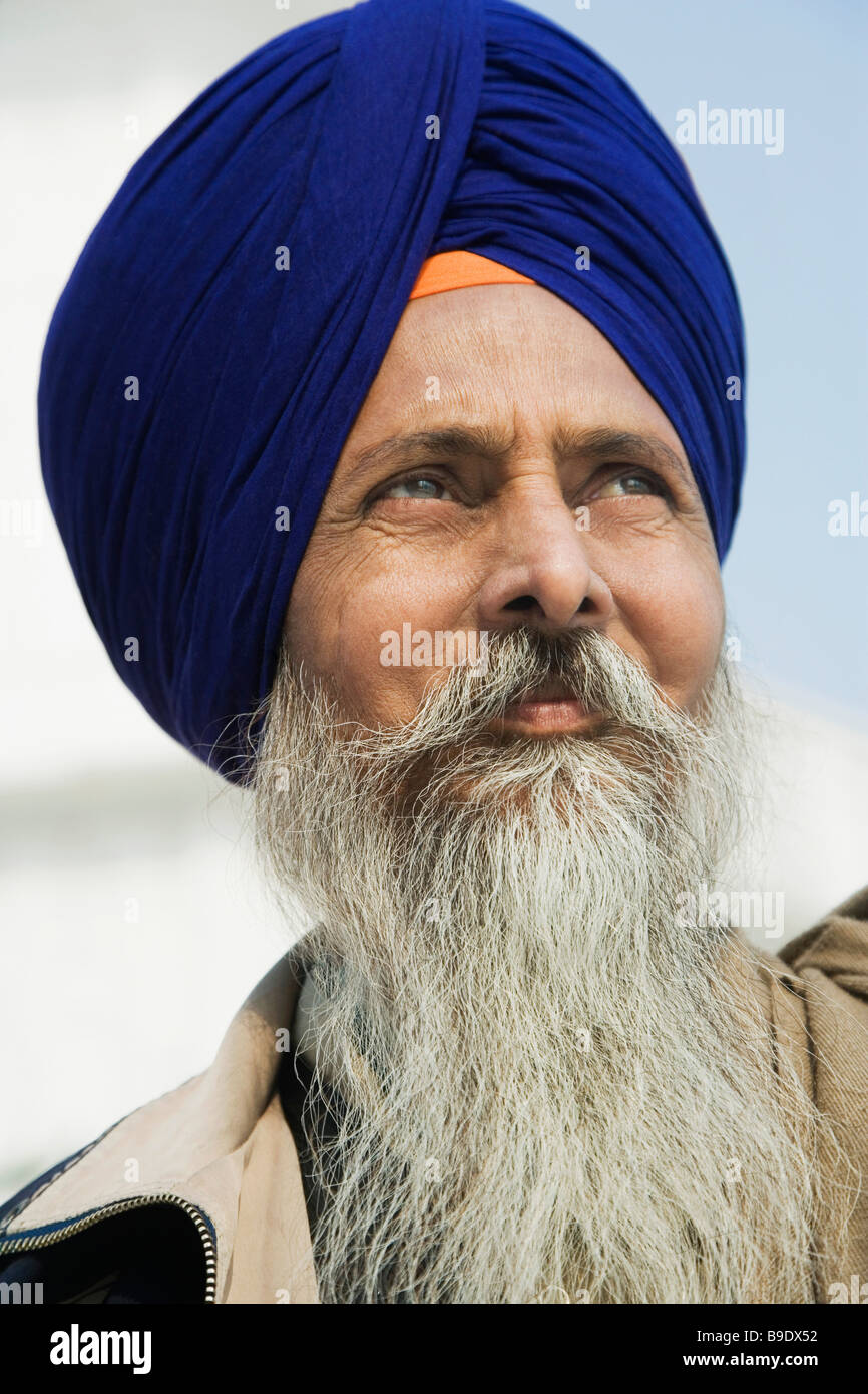Close-up of a Sikh man, Amritsar, Punjab, India Stock Photo - Alamy