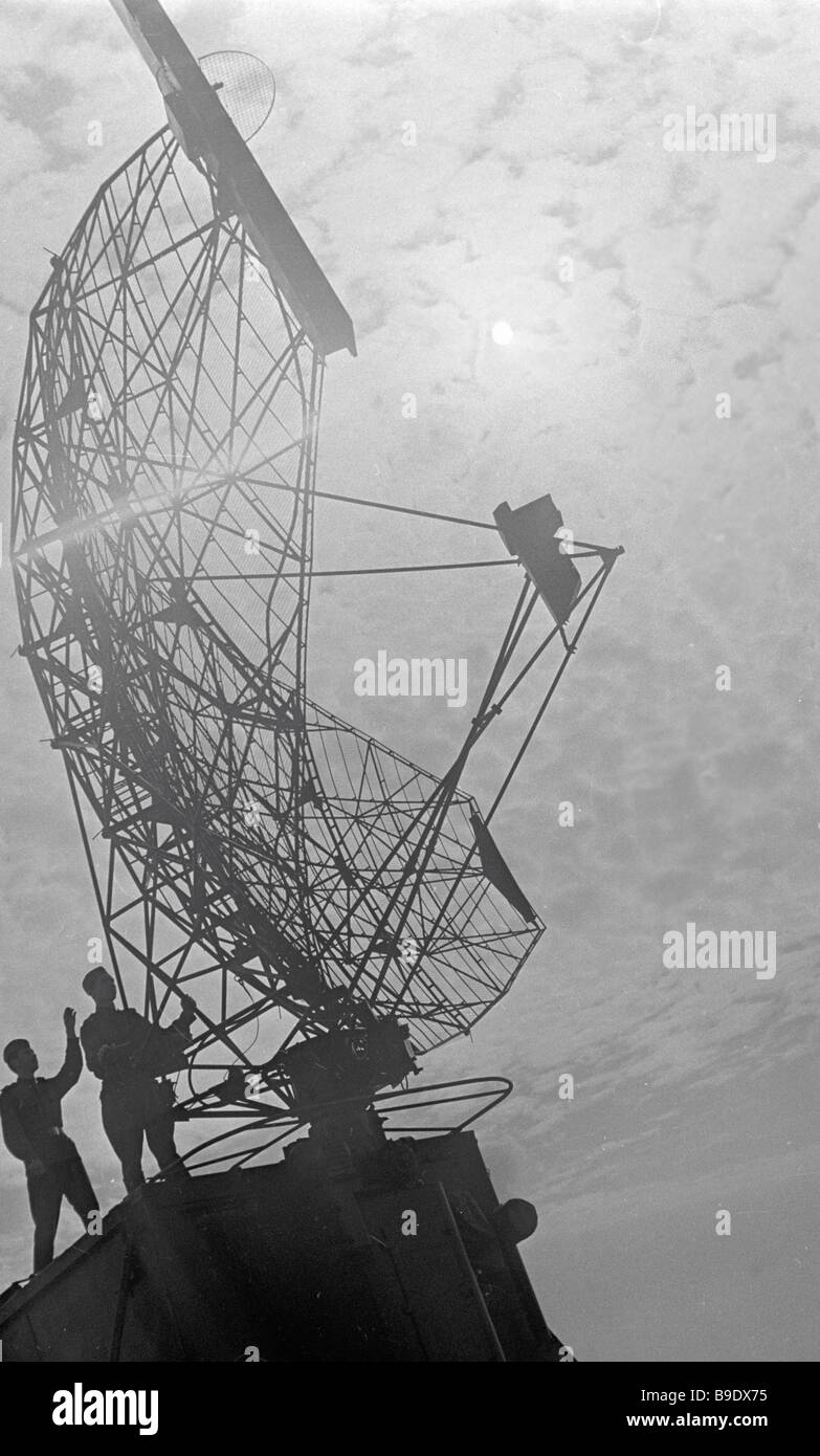 Aerial unit for space radio communication Stock Photo - Alamy
