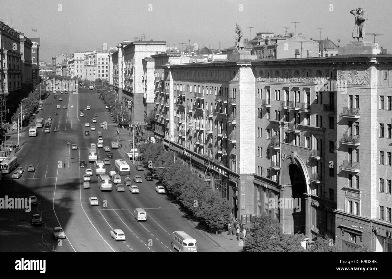 Gorky Street in Moscow Stock Photo - Alamy